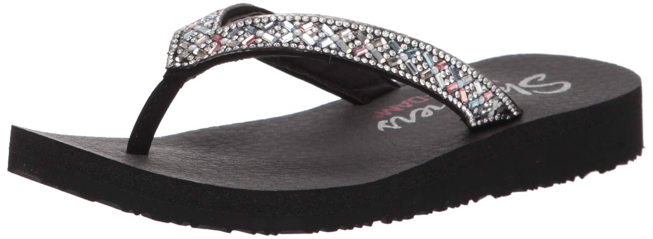 Skechers Cali Meditation-lotus Bae Flip-flop in Black | Lyst
