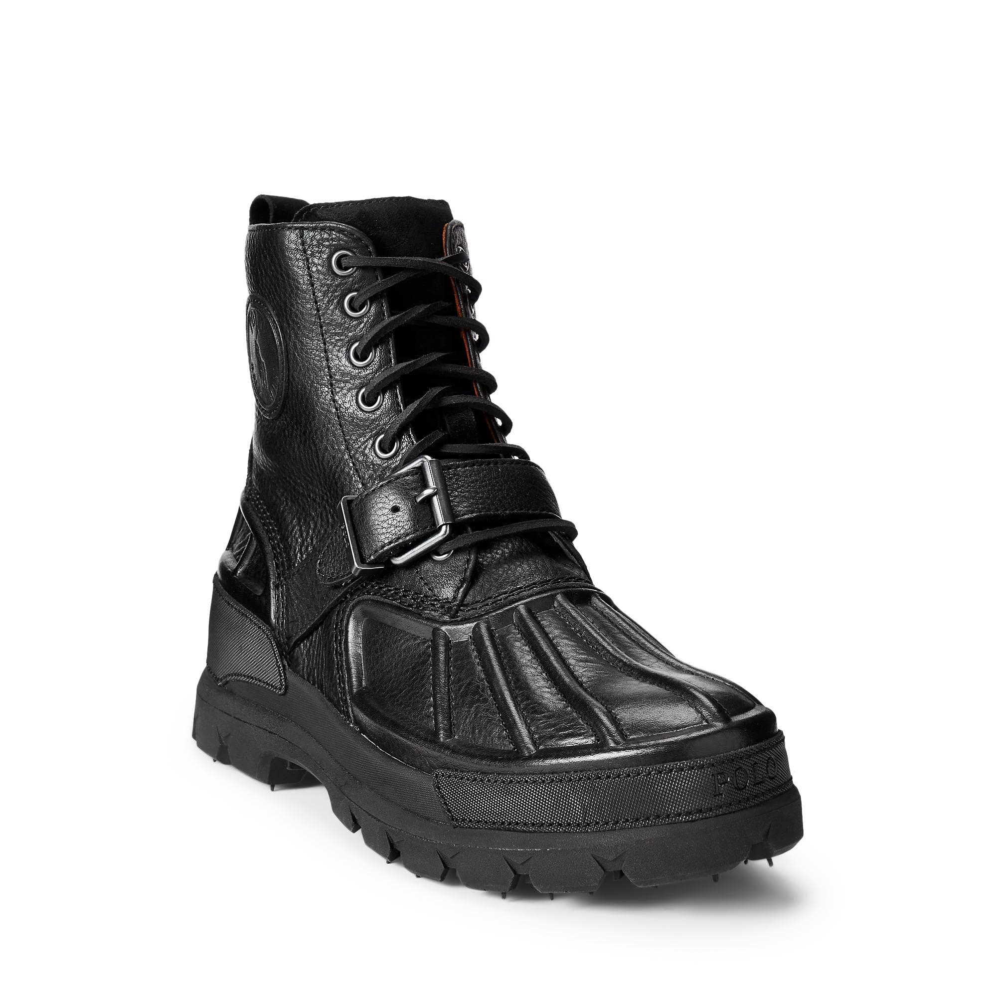 Polo Ralph Lauren S Oslo High-s Leather Fashion Boot in Black for Men ...