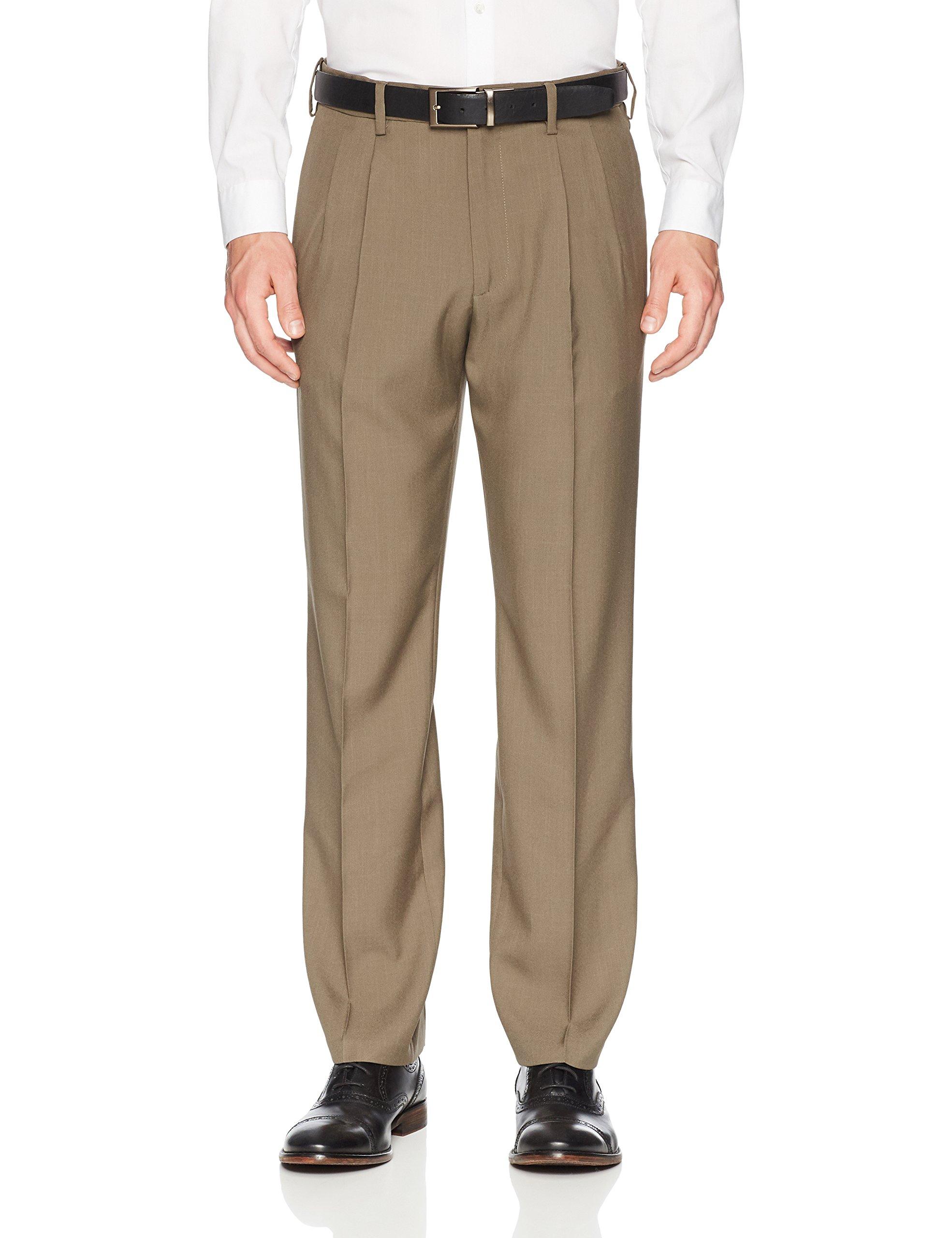 Franklin Tailored Expandable Waist Classic-fit Pleated Dress Pants in ...