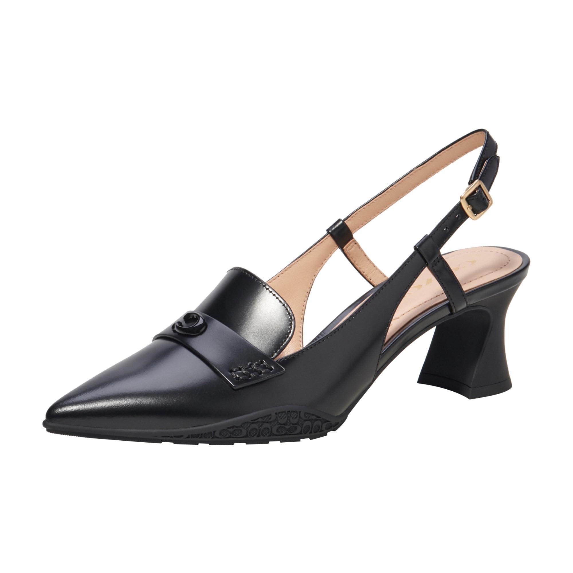 COACH Nikola Leather Hybrid Slingback Pump in Blue | Lyst