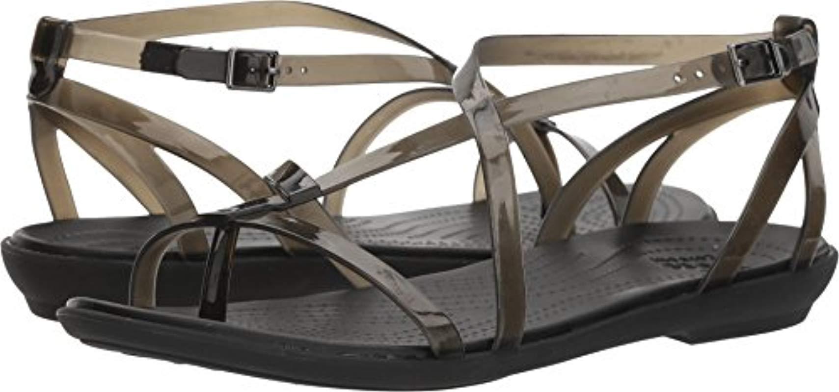 Crocs™ 's Isabella Gladiator Sandal in Black | Lyst