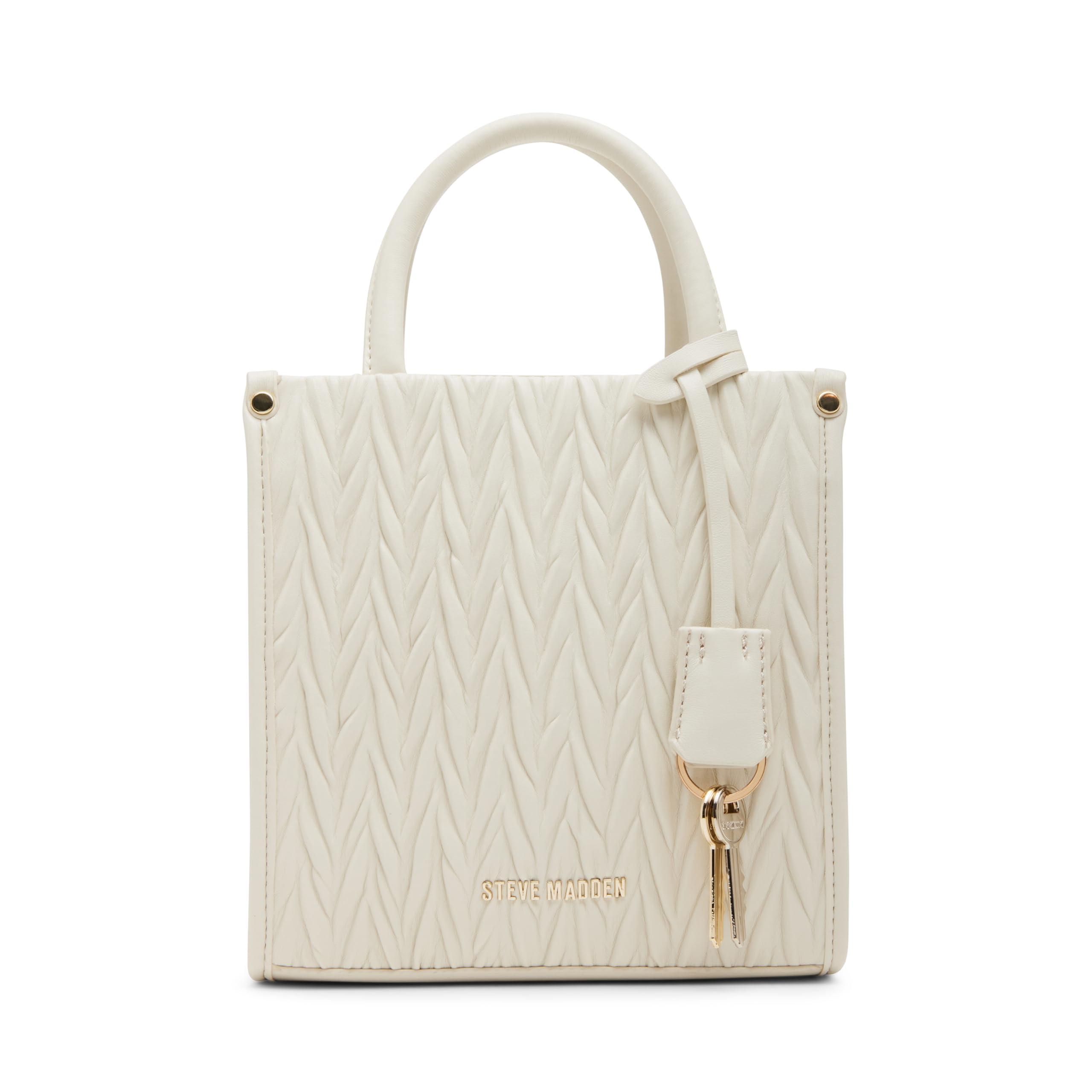 Steve Madden Larry Matelasse Mini Box Tote in Natural | Lyst
