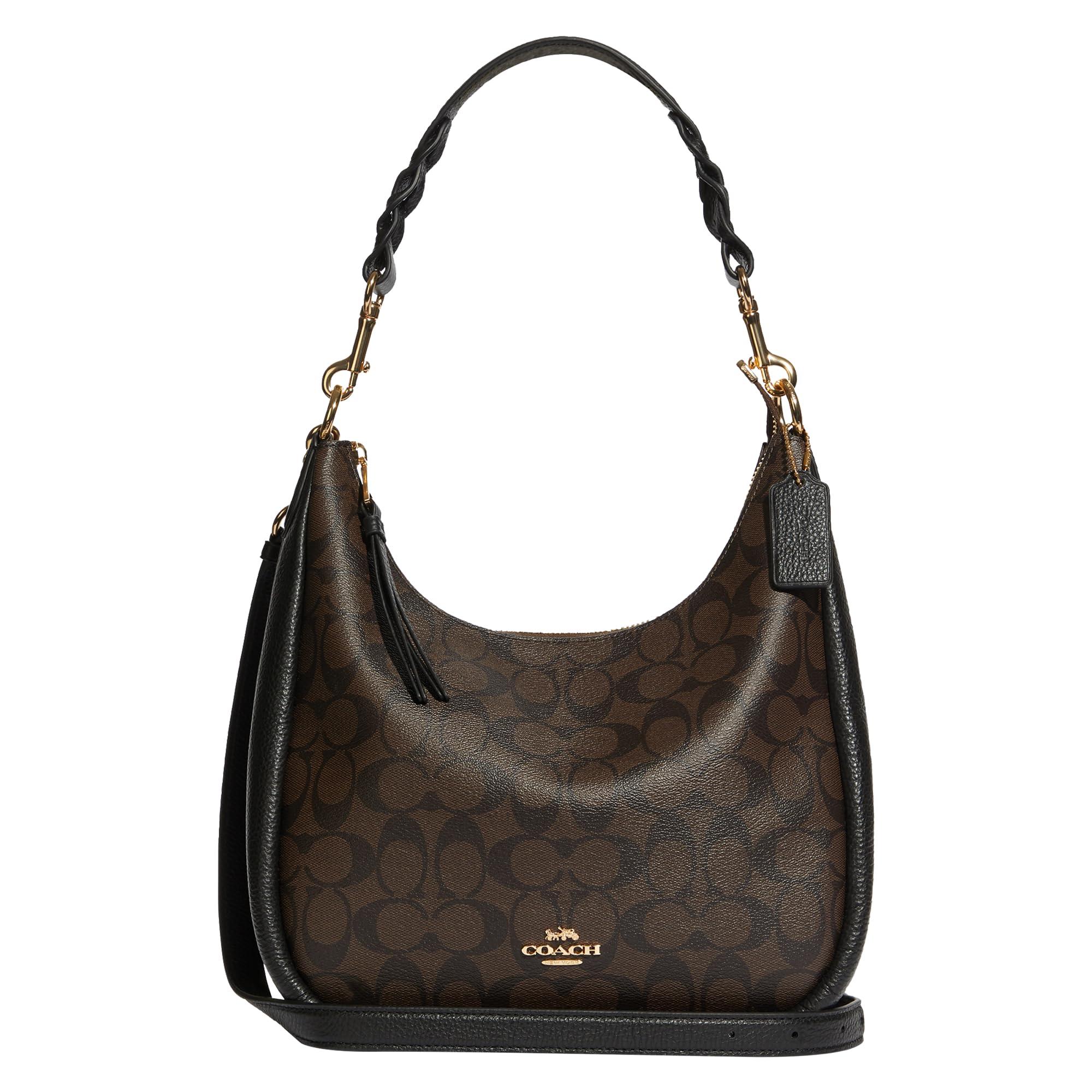 COACH Jules Hobo Shoulder Bag in Black | Lyst