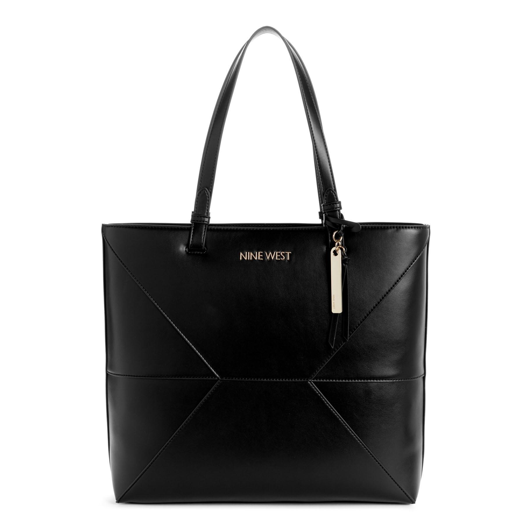 Nine West Stevei Triple Compartment Tote in Black | Lyst