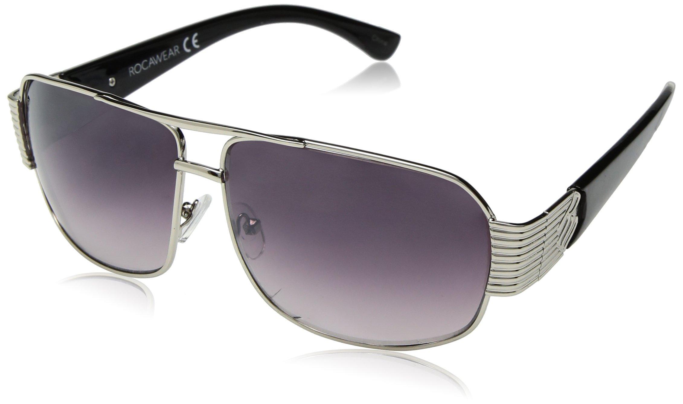 Rocawear R1412 Aviator Sunglasses in Silver/Black (Metallic) for Men - Lyst