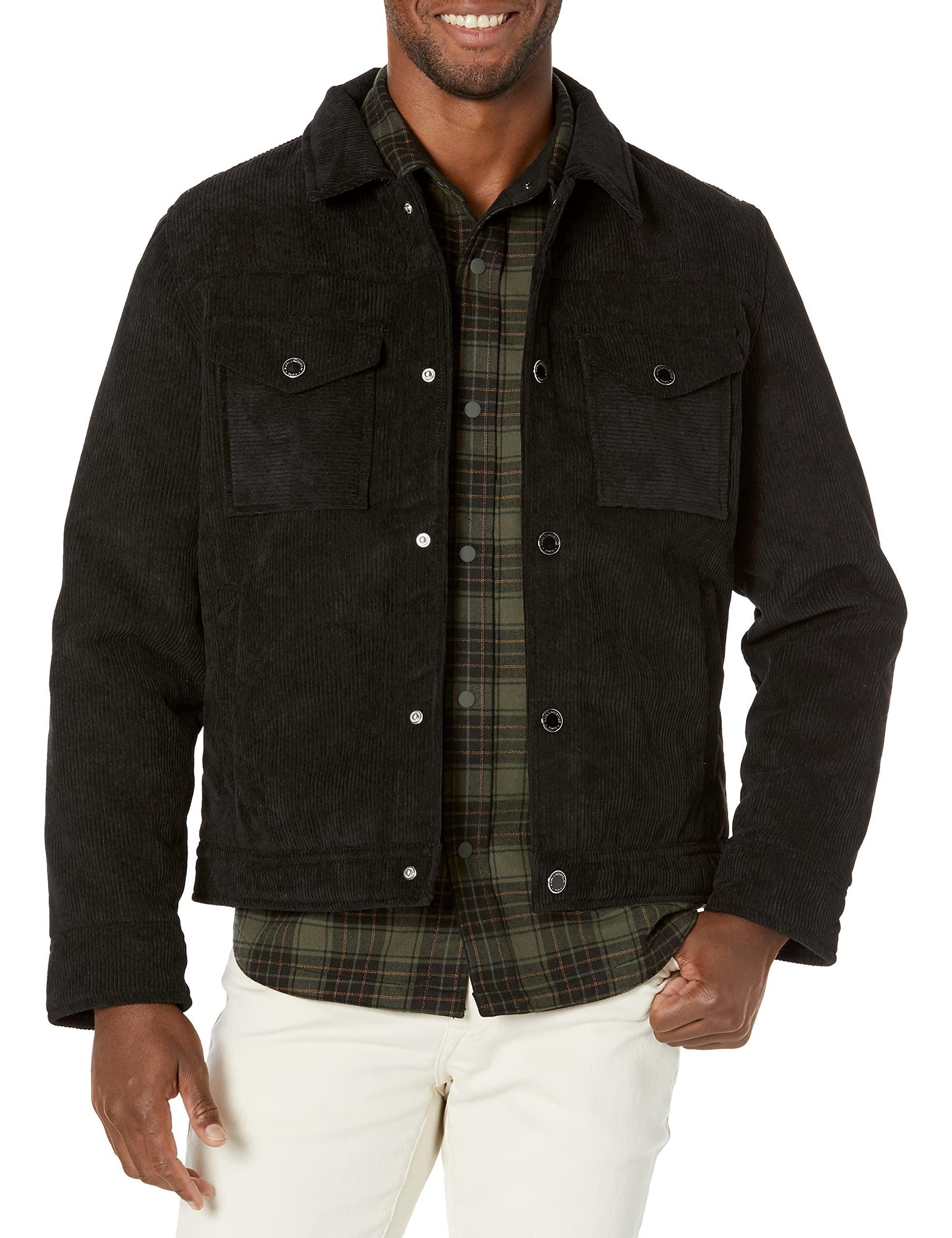 Karl Lagerfeld Paris Trucker Jacket in Black for Men | Lyst