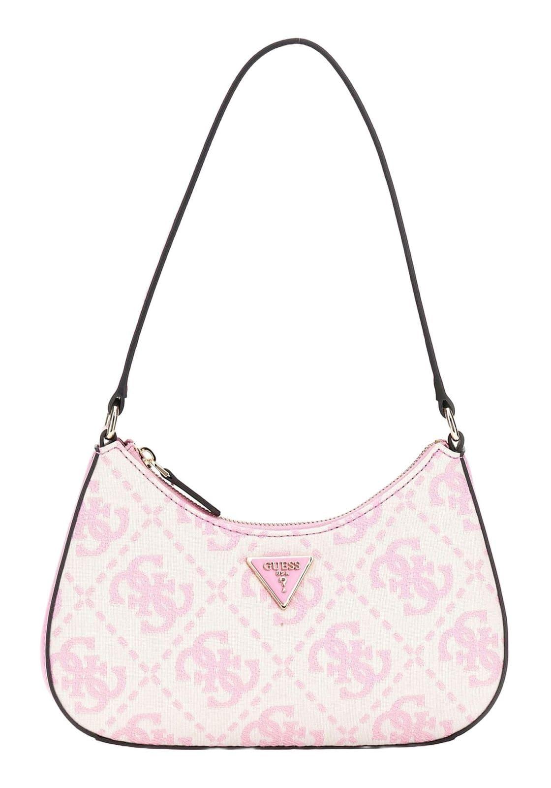 Guess Sling Bags Amazon 🍧 Guess Ruma Mini Top Zip Shoulder Bag in Pink Lyst