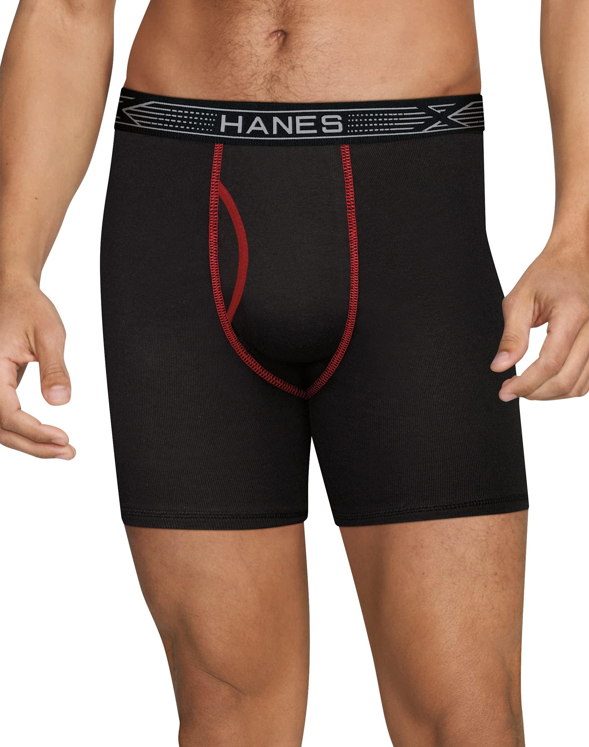 Hanes Ultimate Mens Sport X-temp Comfort 4-pack Boxer Briefs in Blue ... Hanes Ultimate Mens Sport X-temp Comfort 4-pack Boxer Briefs in Blue ...