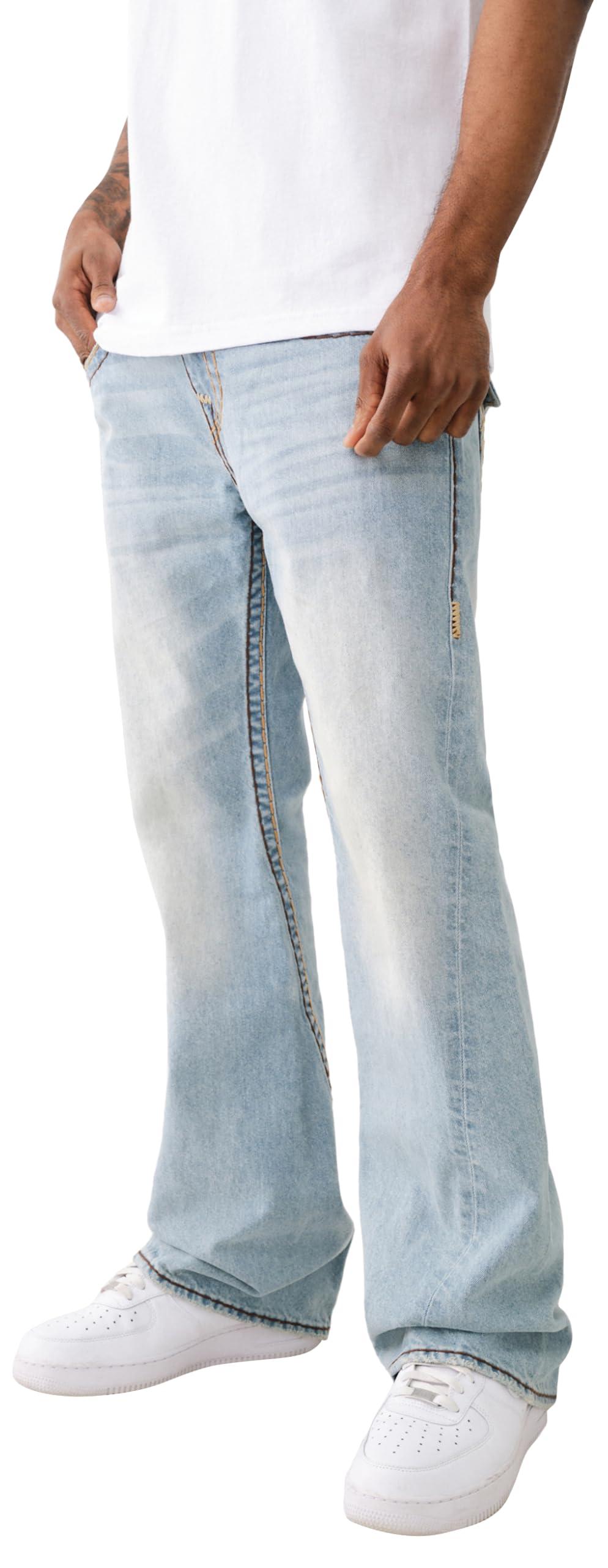 True Religion Joey Super T Flap Twisted Seam 1/2" Pants in Blue for Men ...