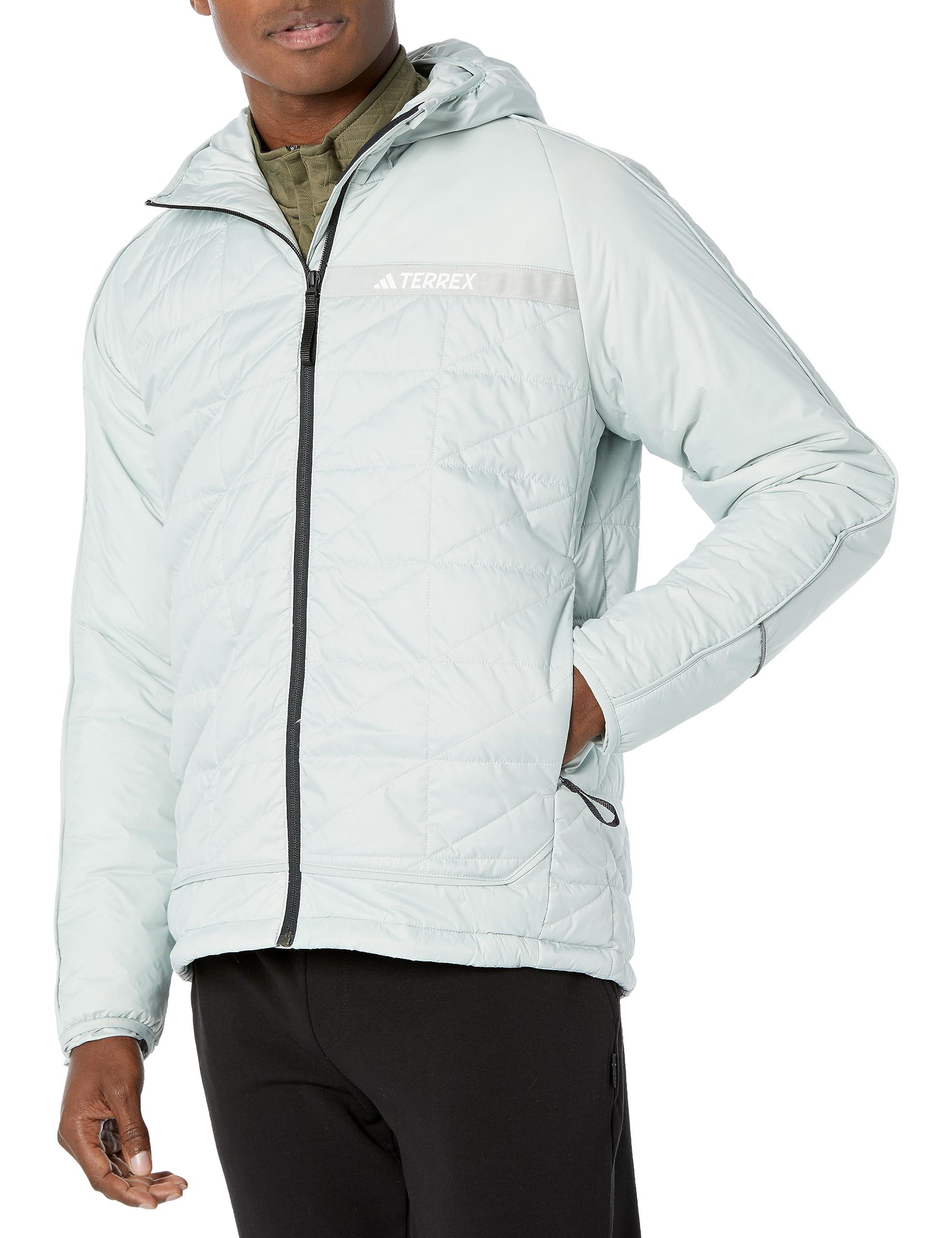 adidas Terrex Multi Insulation Hooded Jacket in Gray for Men | Lyst