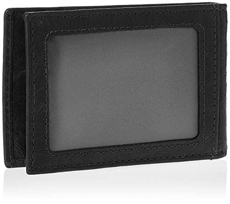 Fossil Men's Ward Leather Rfid Blocking Money Clip Bifold Wallet ...