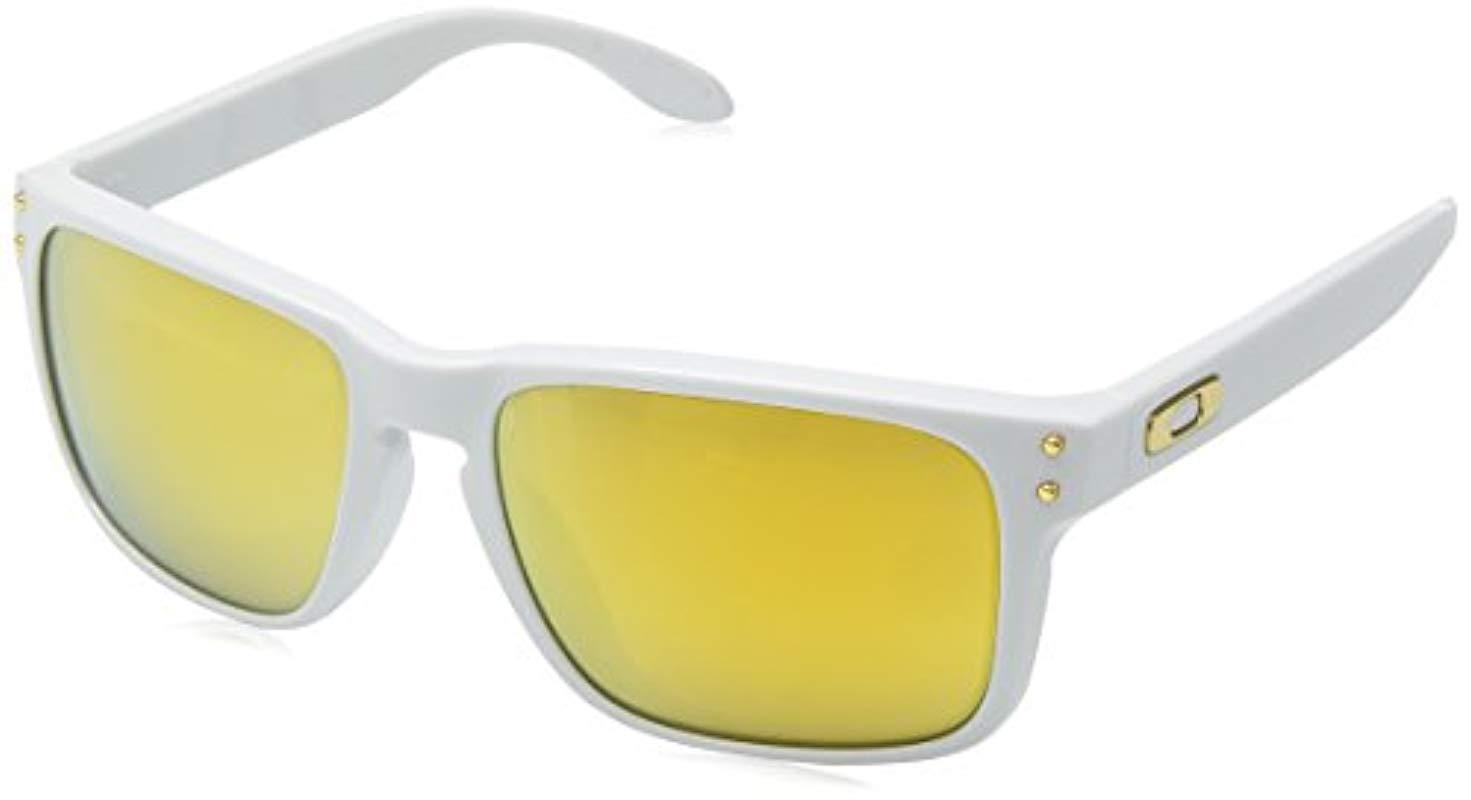 Oakley Holbrook Rectangular Sunglasses In White For Men Lyst