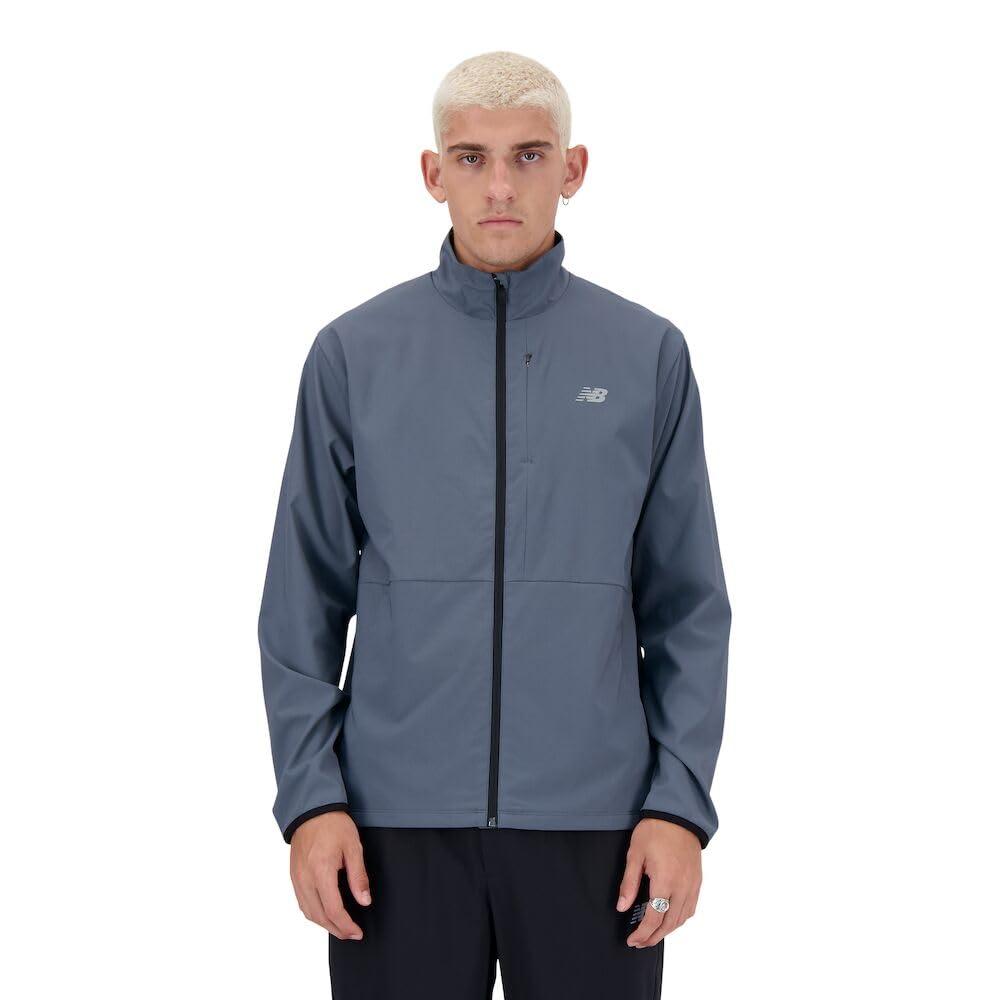New Balance Athletics Stretch Woven Jacket in Blue for Men | Lyst