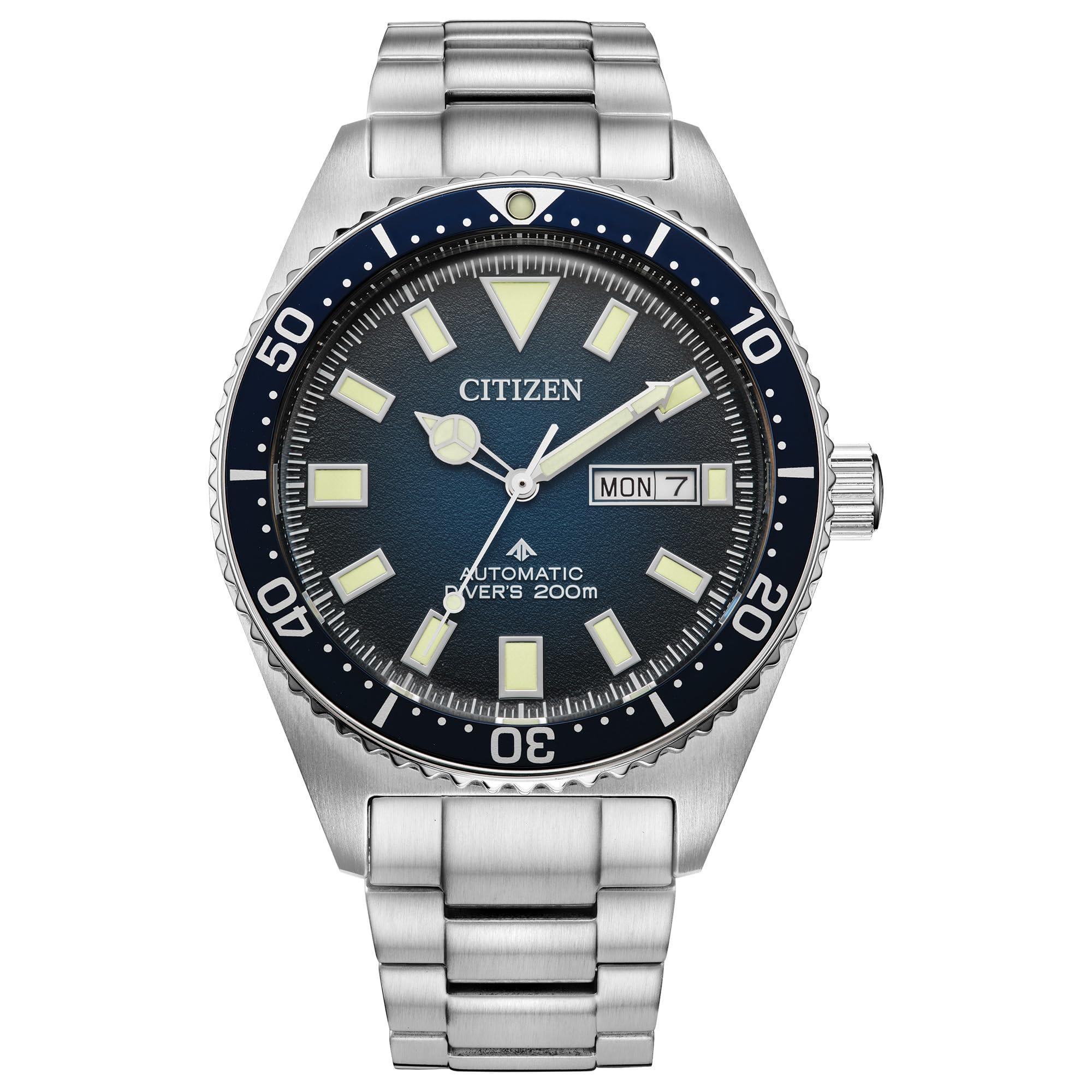 Citizen Promaster Dive Automatic 3 Hand Silver Stainless Steel Watch ...
