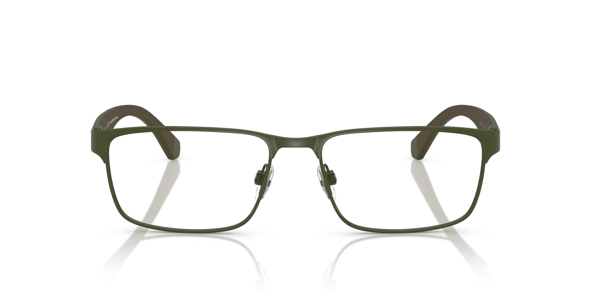 Emporio Armani Ea1105 Rectangular Prescription Eyewear Frames in Black ...