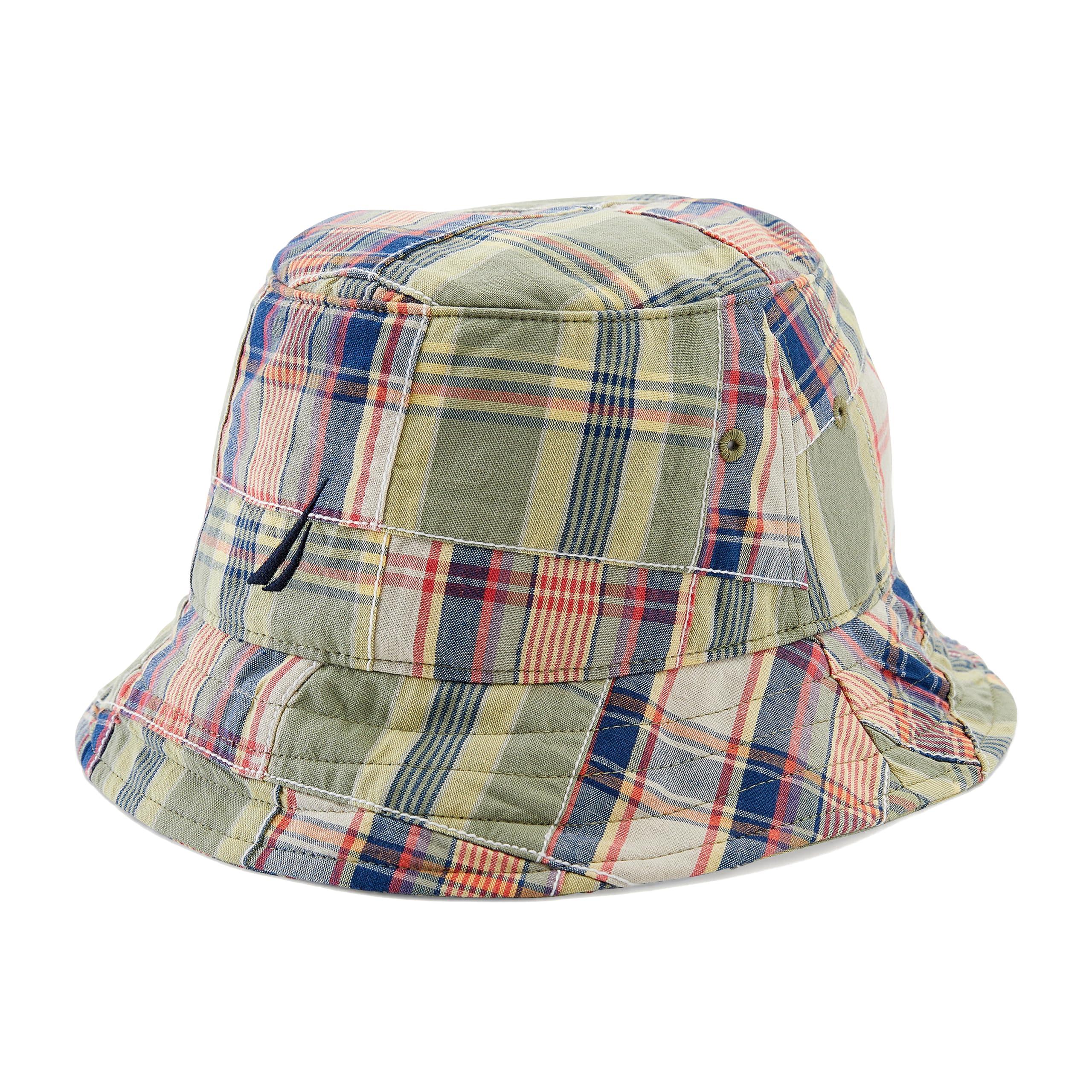Nautica Reversible Madras Patchwork Plaid Bucket Hat in Green for Men | Lyst