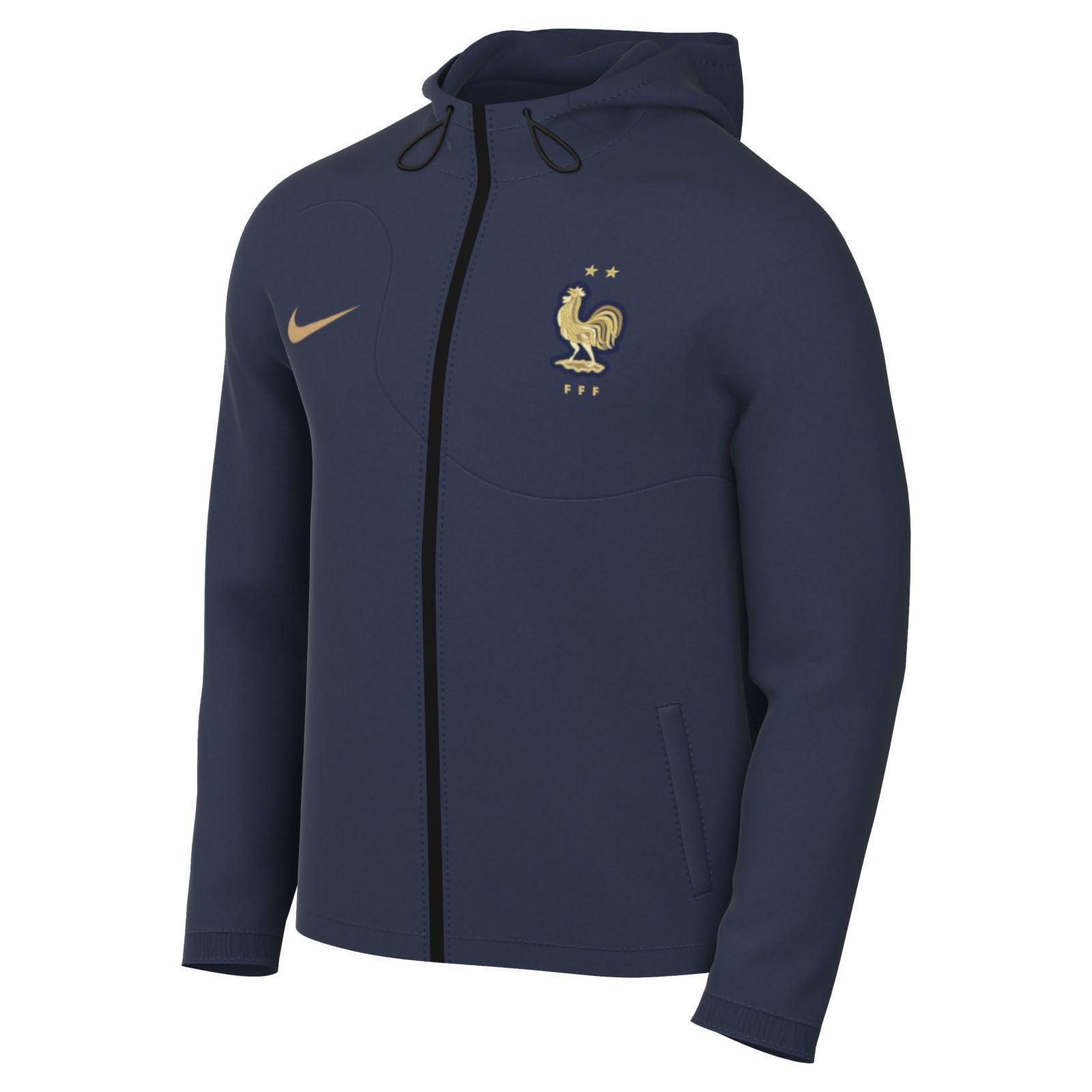 Nike 2022-2023 France Strike S Dri-fit Hooded Jacket in Blue for Men ...