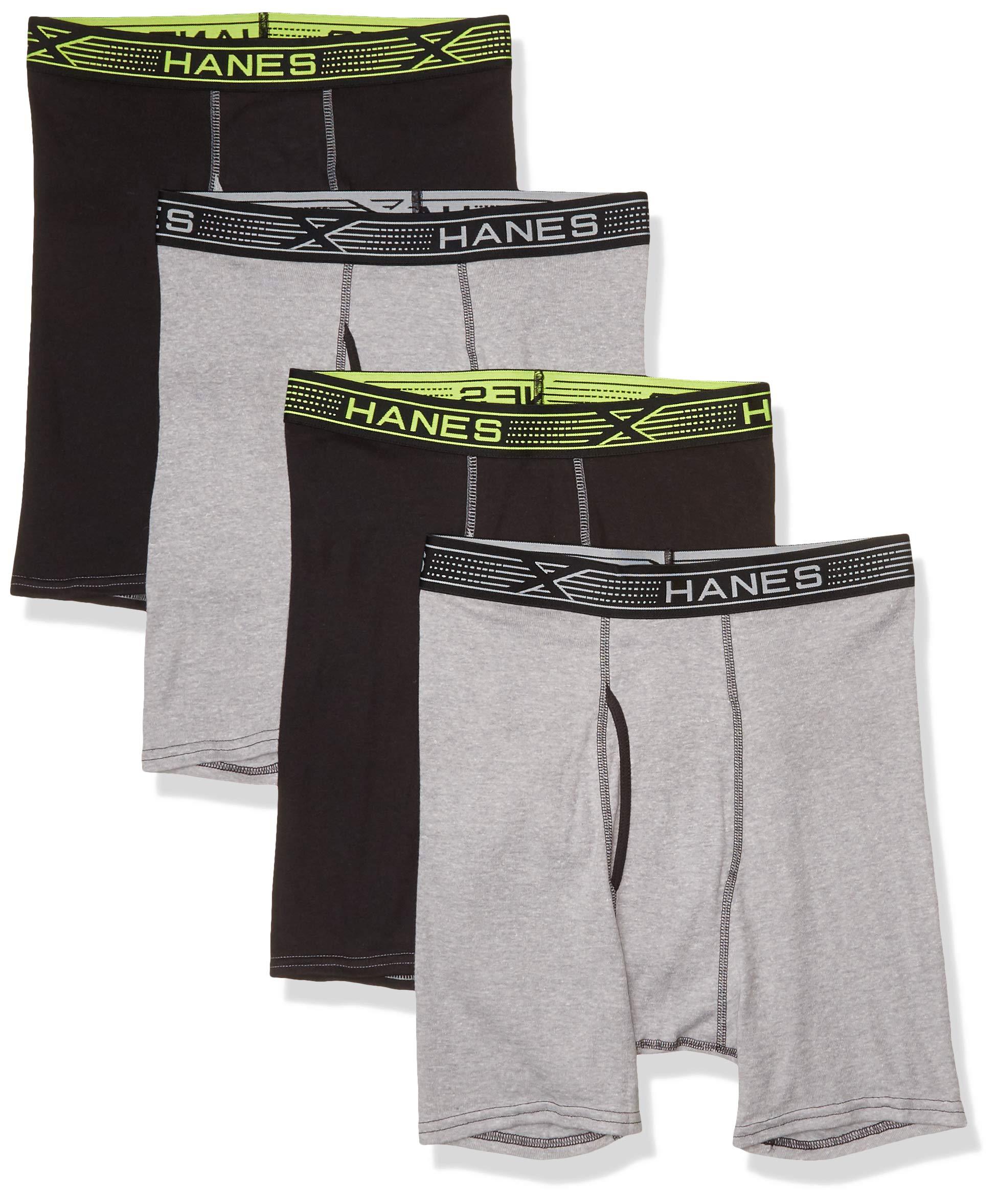 Hanes Ultimate Mens Sport X-temp Comfort 4-pack Boxer Briefs in Gray ... Hanes Ultimate Mens Sport X-temp Comfort 4-pack Boxer Briefs in Gray ...