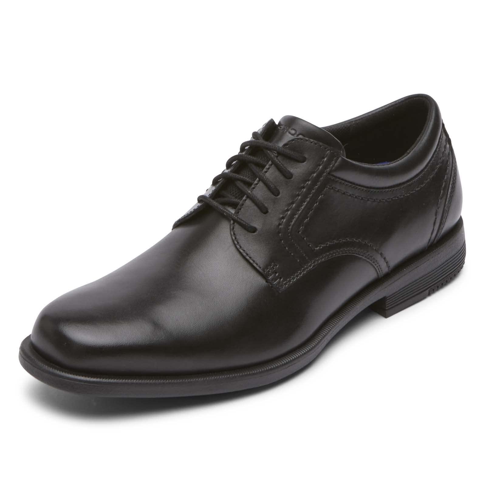 Rockport Isaac Plain Toe Oxford in Black for Men | Lyst