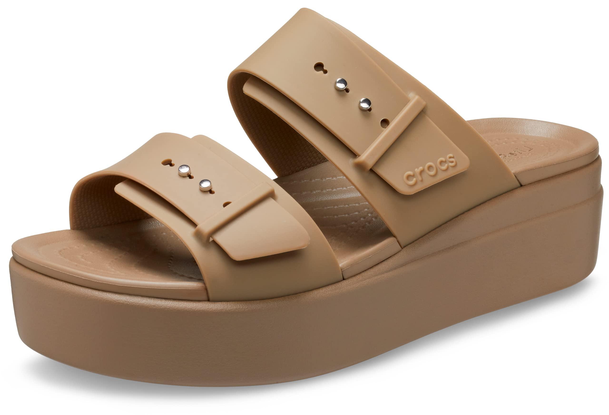 Crocs™ Brooklyn Buckle Lowwdg Clog in Metallic | Lyst UK