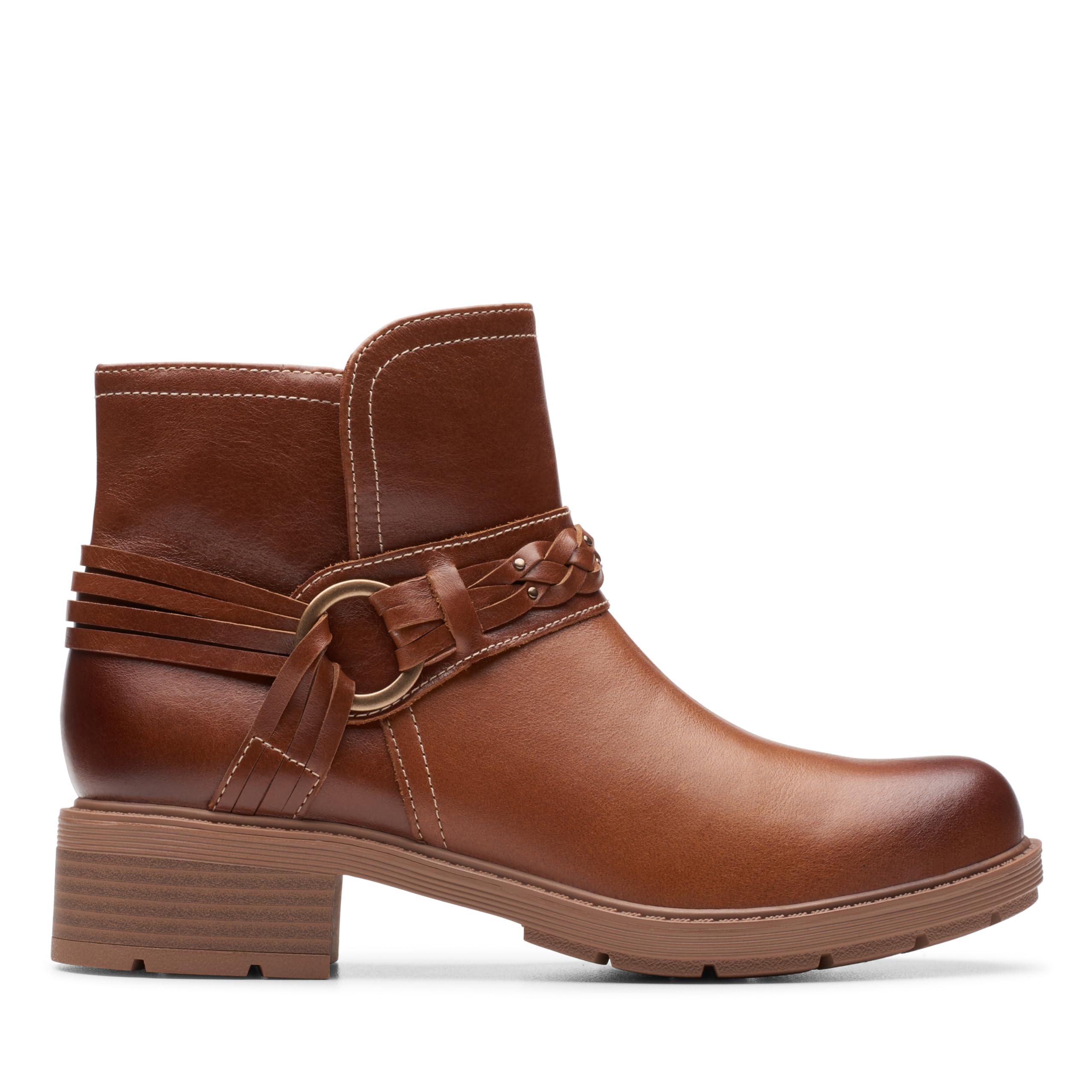 Clarks Hearth Kaylie Ankle Boot In Brown Lyst