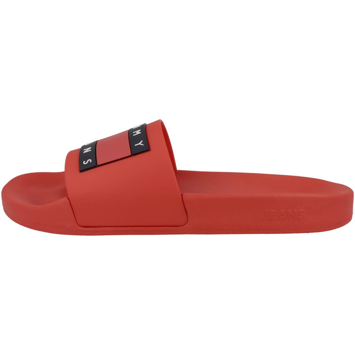 Tommy hilfiger red slides store