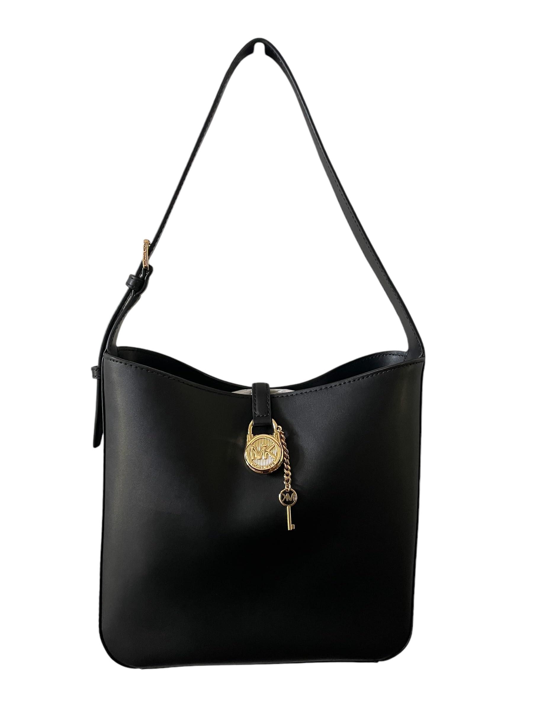 Michael Kors Lyra Small Bucket Shoulder Bag Messenger Handbag in Black ...