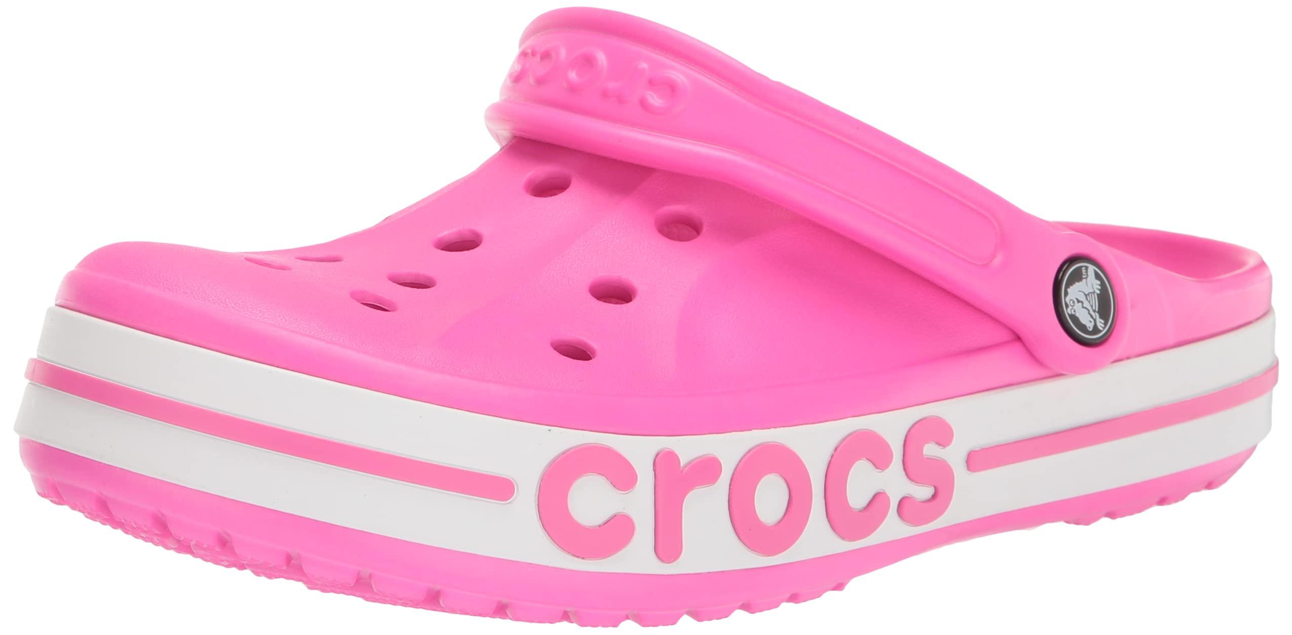 Crocs™ Bayaband Clog Electric Pink Unisex Men Women Clog W8/m7 in Black ...