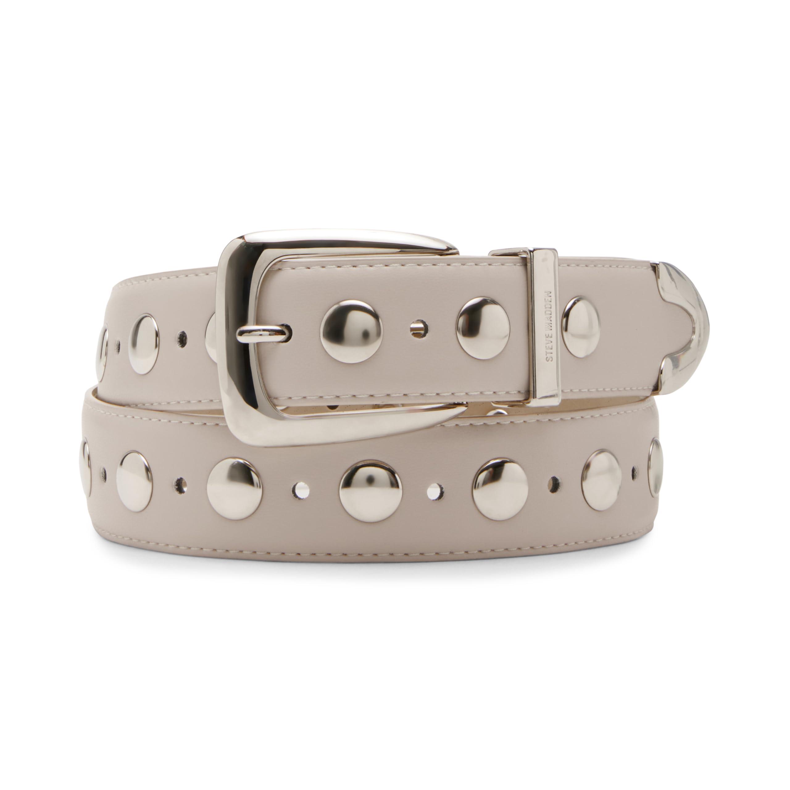 Steve Madden Kingston Belt in White | Lyst UK