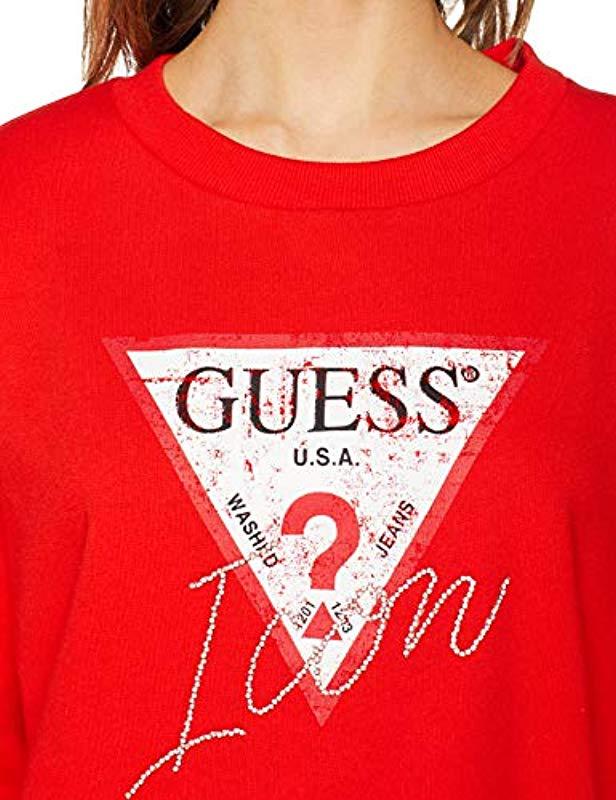 Buy red guess jumper - In stock