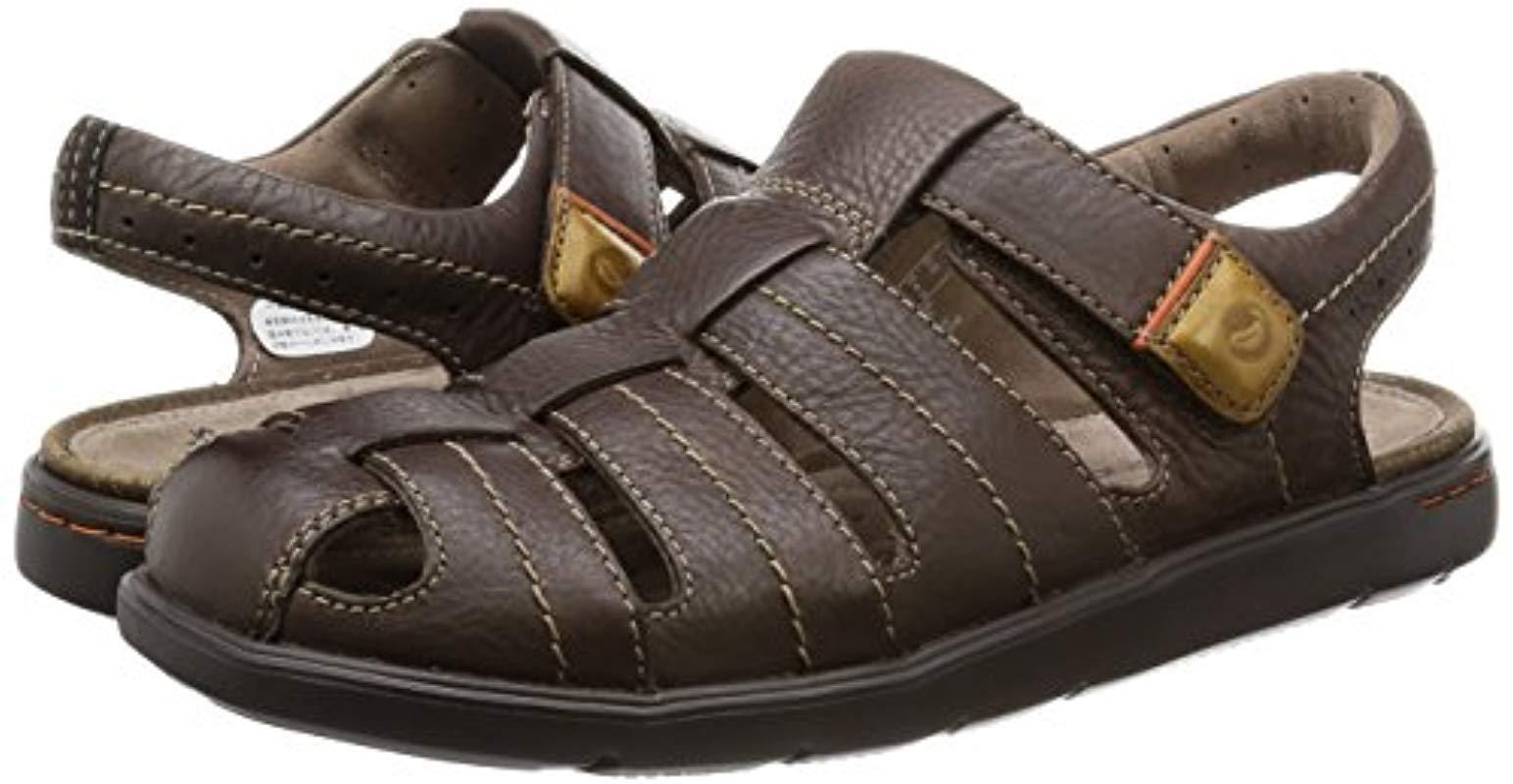 Clarks Mens Leather Sandals