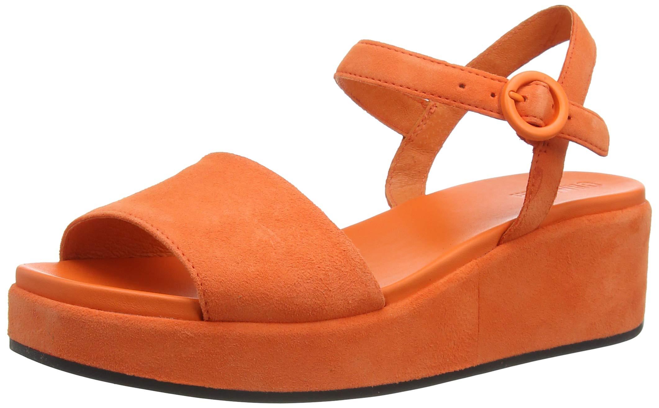 Camper Leather Womens Misia Heeled Sandal in Orange - Save 49% - Lyst