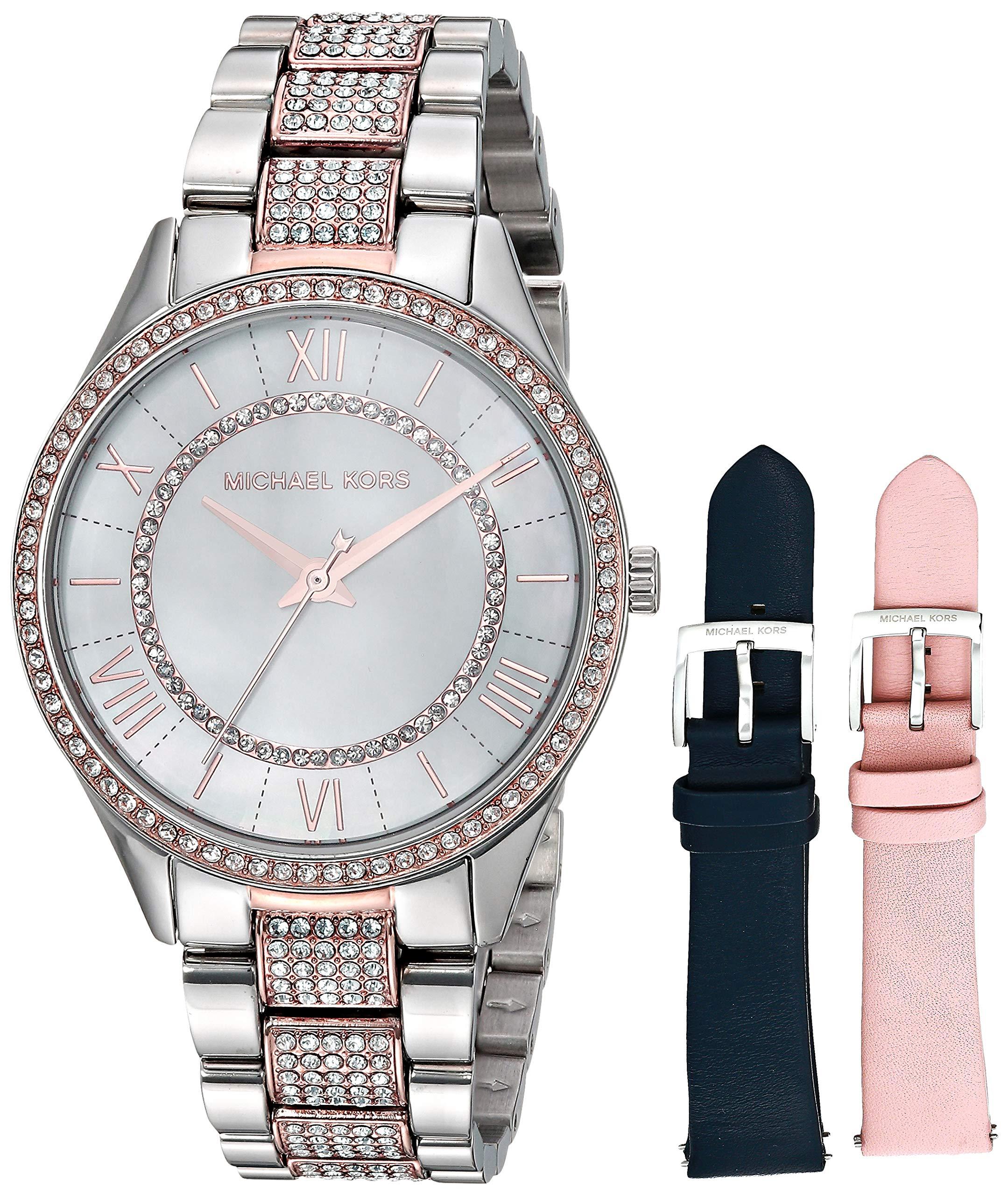 Michael Kors Lauryn Quartz Watch With Stainless-steel-plated Strap ...