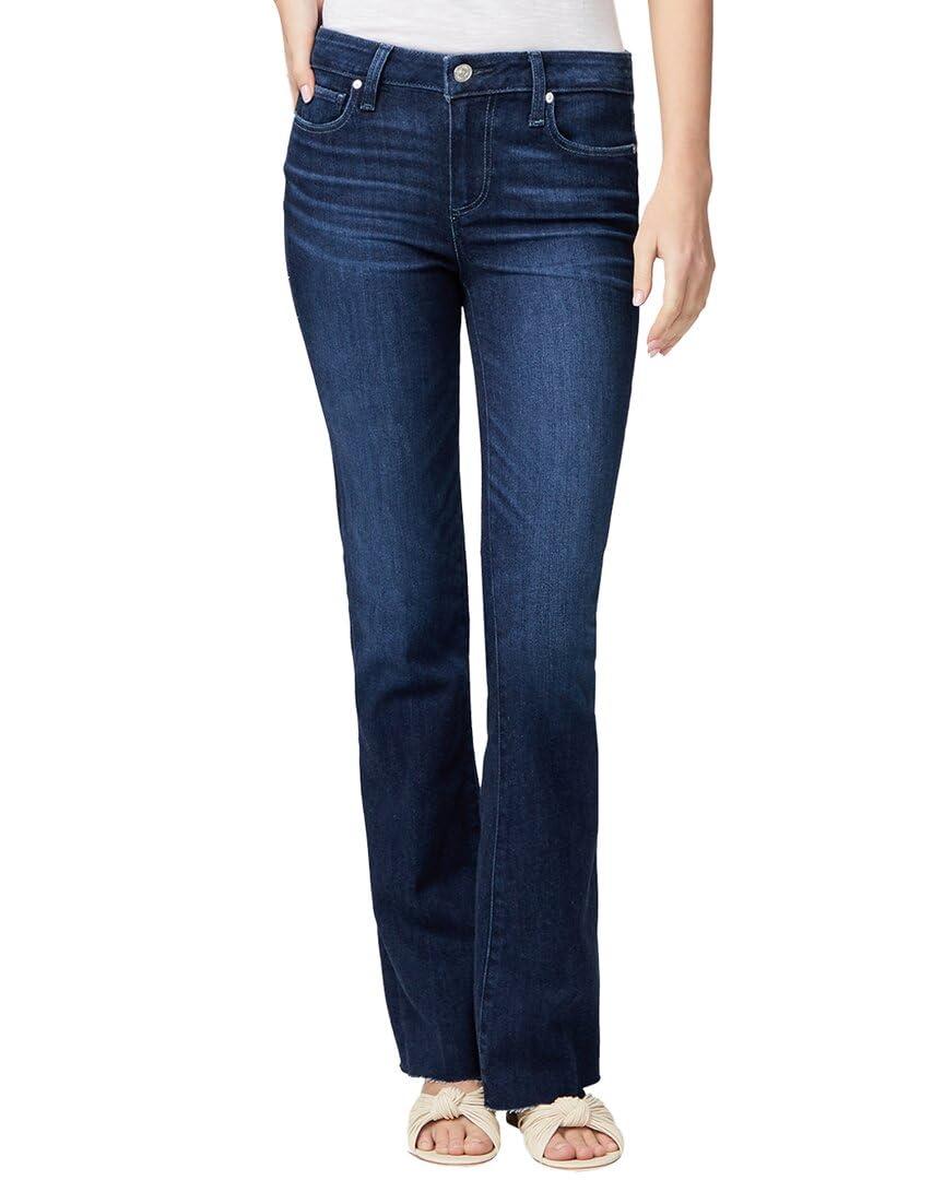 PAIGE Laurel Canyon 32in Raw Hem Monarch Bootcut Jean in Blue | Lyst