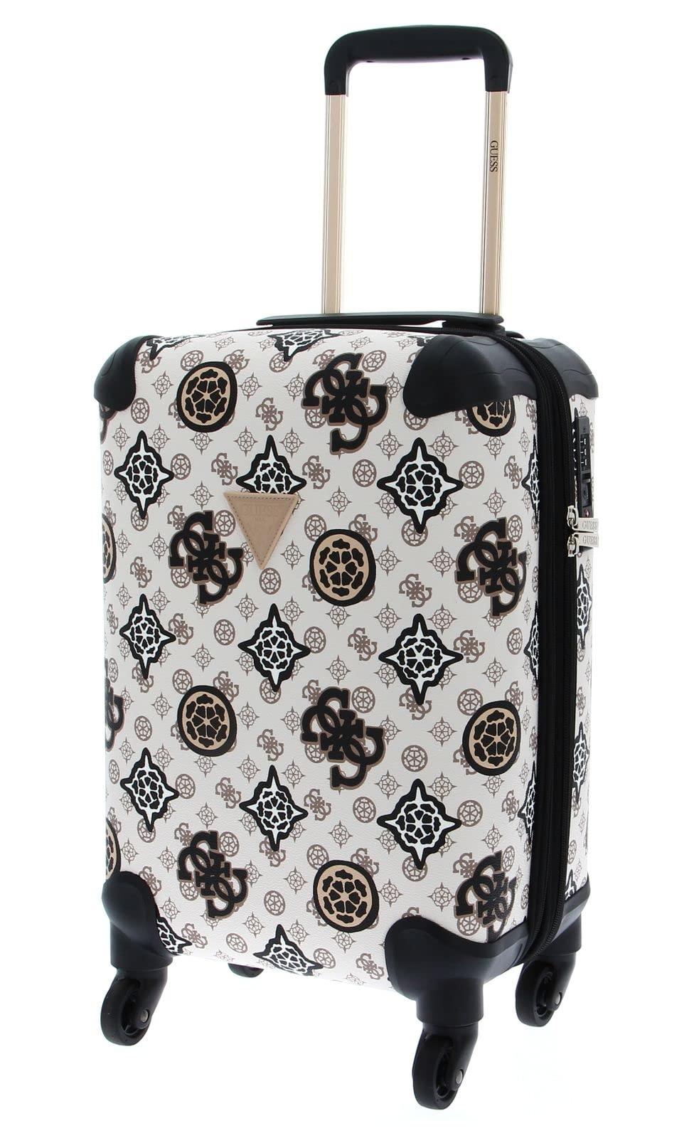 Guess House Party Travel Small Trolley Suitcase in White | Lyst UK