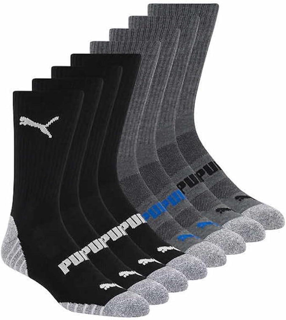 PUMA Cool Max Moisture Wicking Athletic Crew Socks in Black for Men Lyst UK