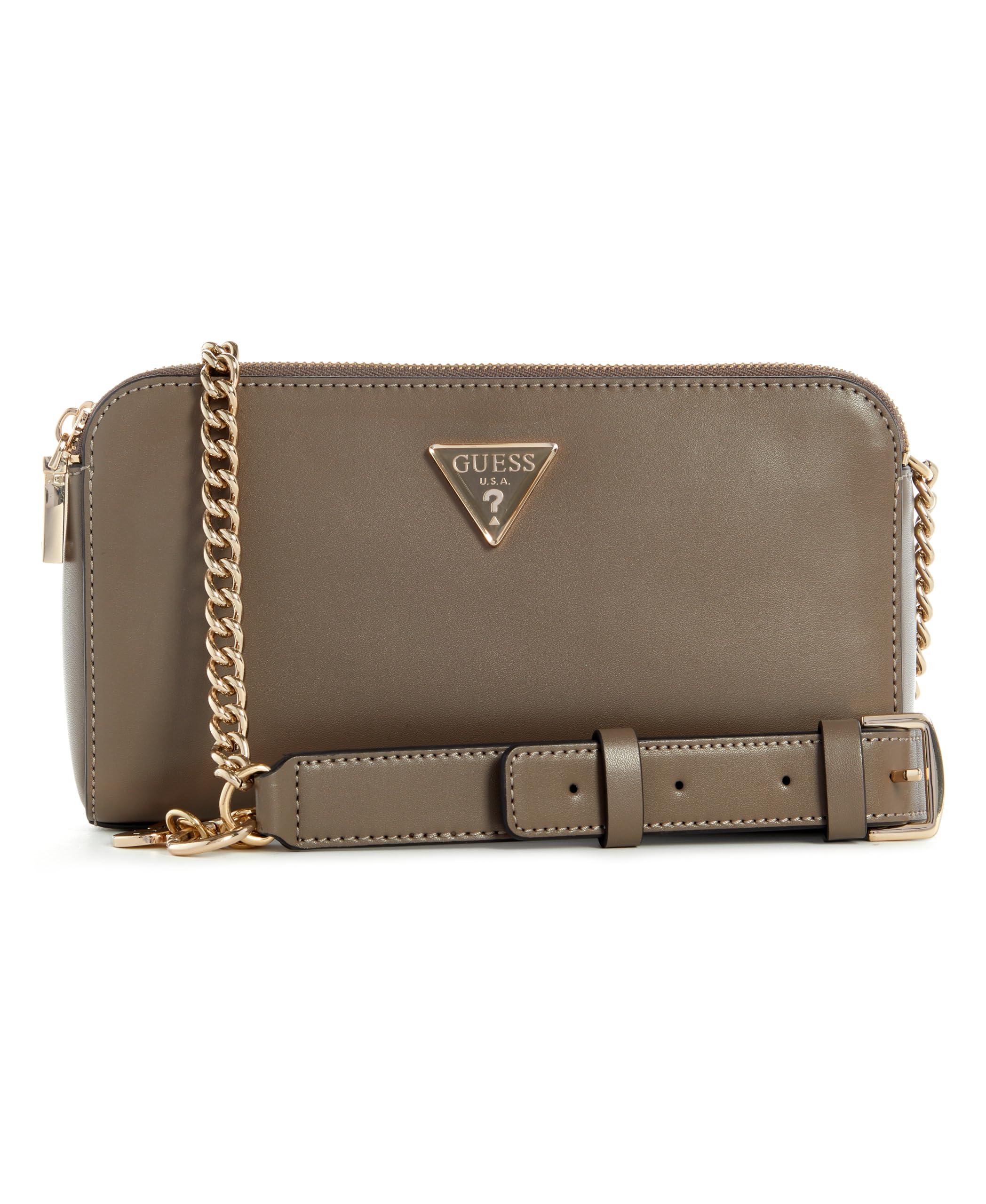 Guess Daryna Status Crossbody in Brown | Lyst UK