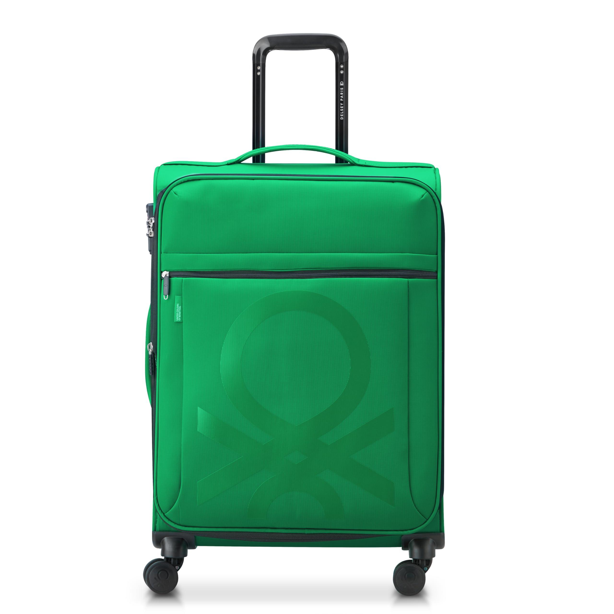 Benetton Color Block Softside Expandable Luggage With Spinner Wheels in ...