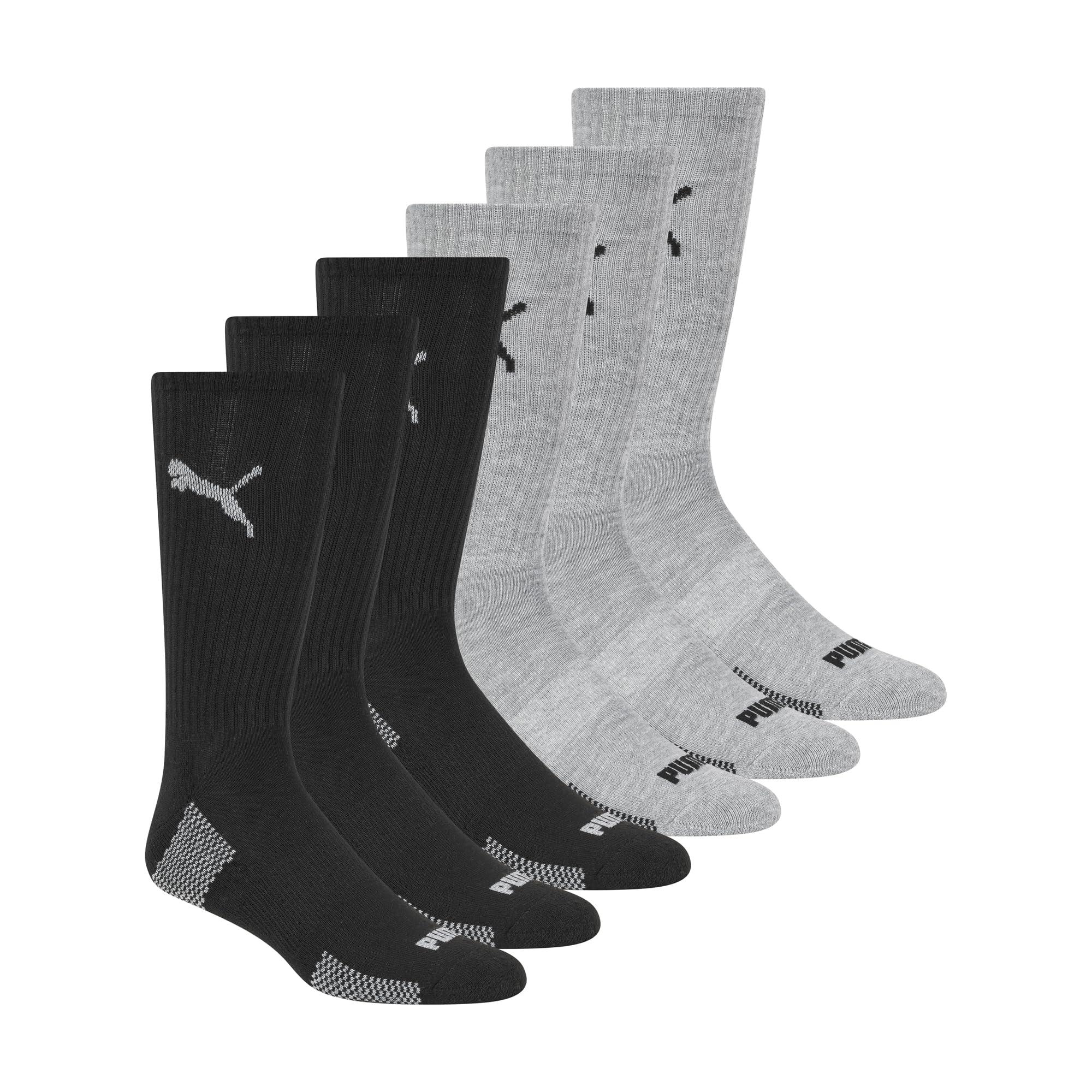 PUMA 6 Pack Crew Running Socks in Grey for Men Lyst UK