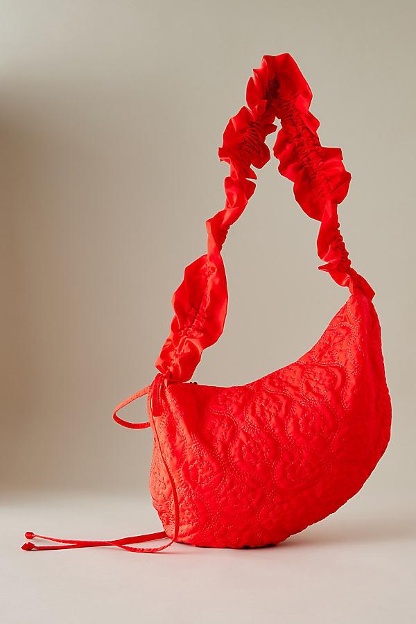 Damson Madder Floral Quilted Kidney Bag in Red | Lyst UK