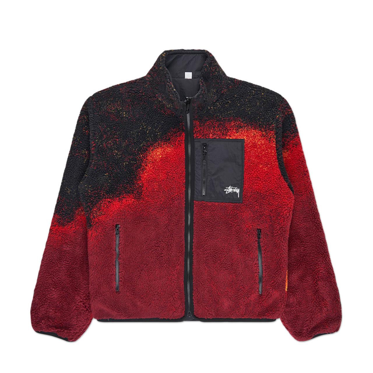 Stussy Sherpa Reversible Jacket in Red for Men | Lyst