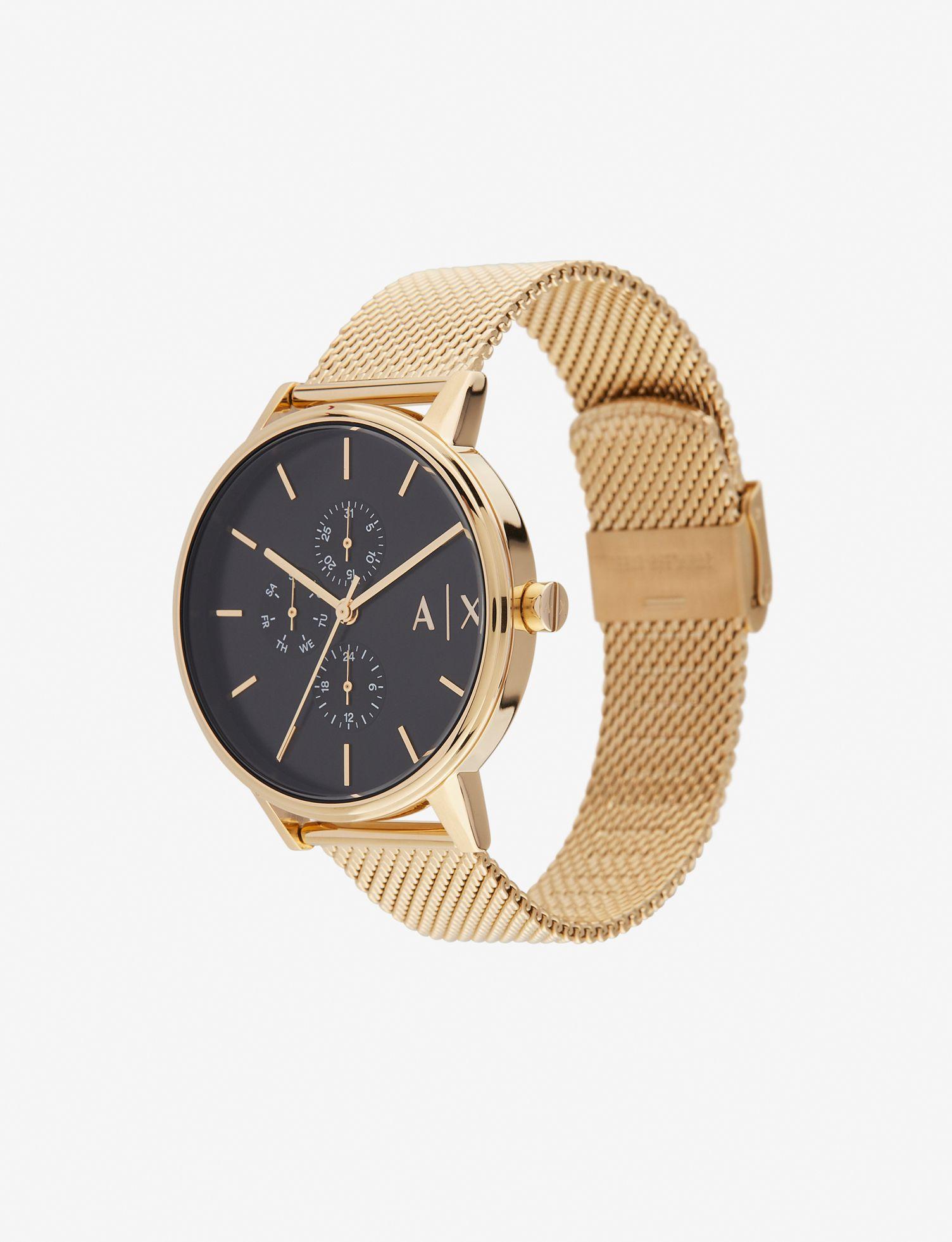 Armani Exchange AX7119 Men's Bracelet Strap Watch And Bracelet Gift Set ...