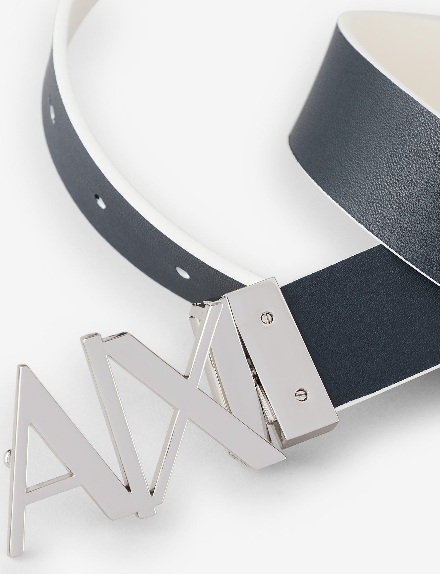 Armani Exchange Textured Logo Belt