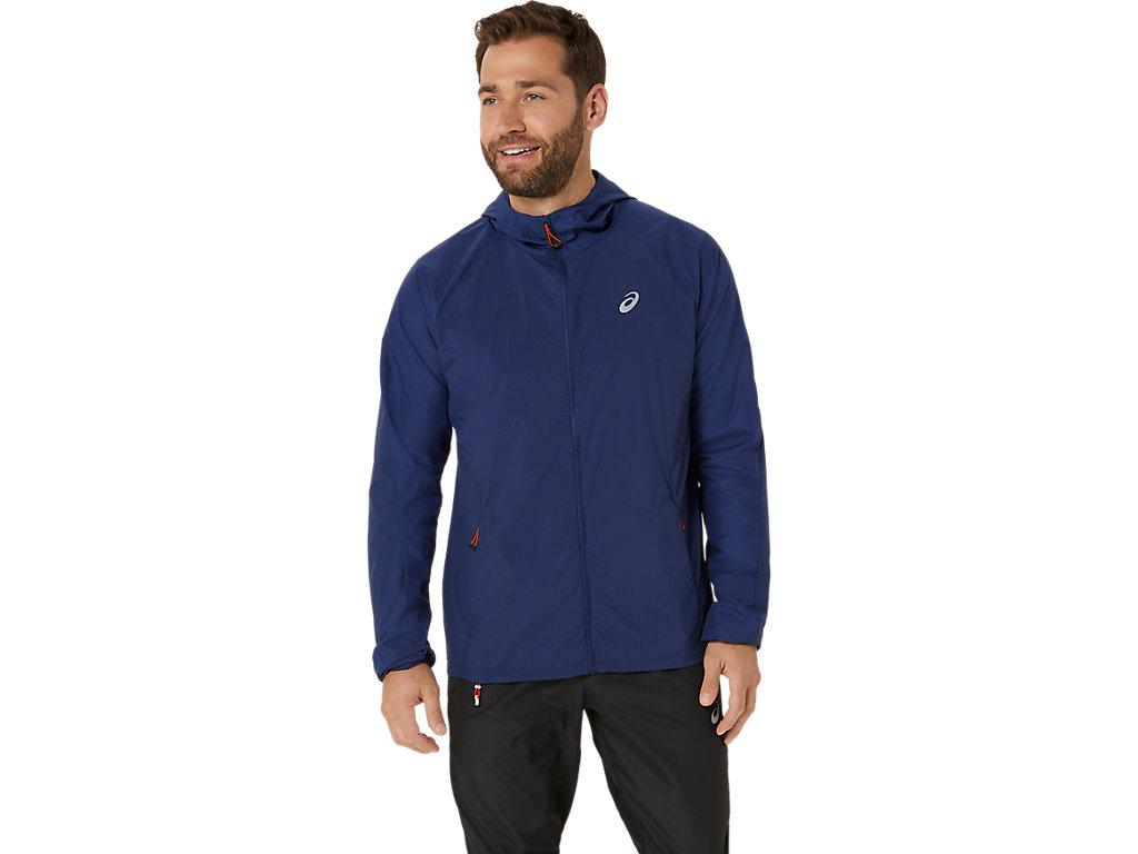Asics Road Packable Jacket in Blue for Men | Lyst UK