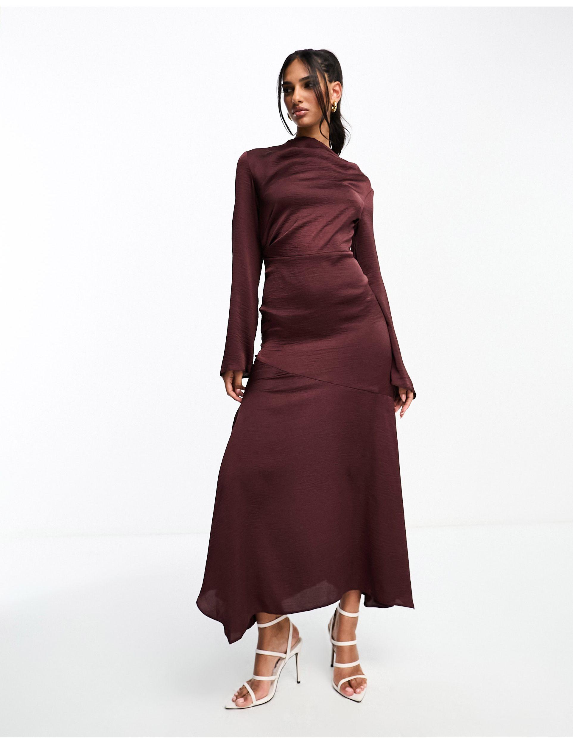 Asymmetrical Hem Maxi Dress