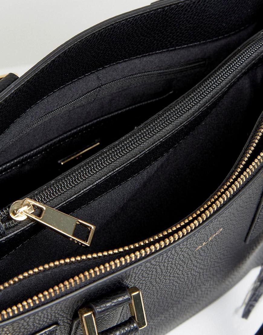 ALDO Structure Tote Bag With Top Handle in Black - Lyst