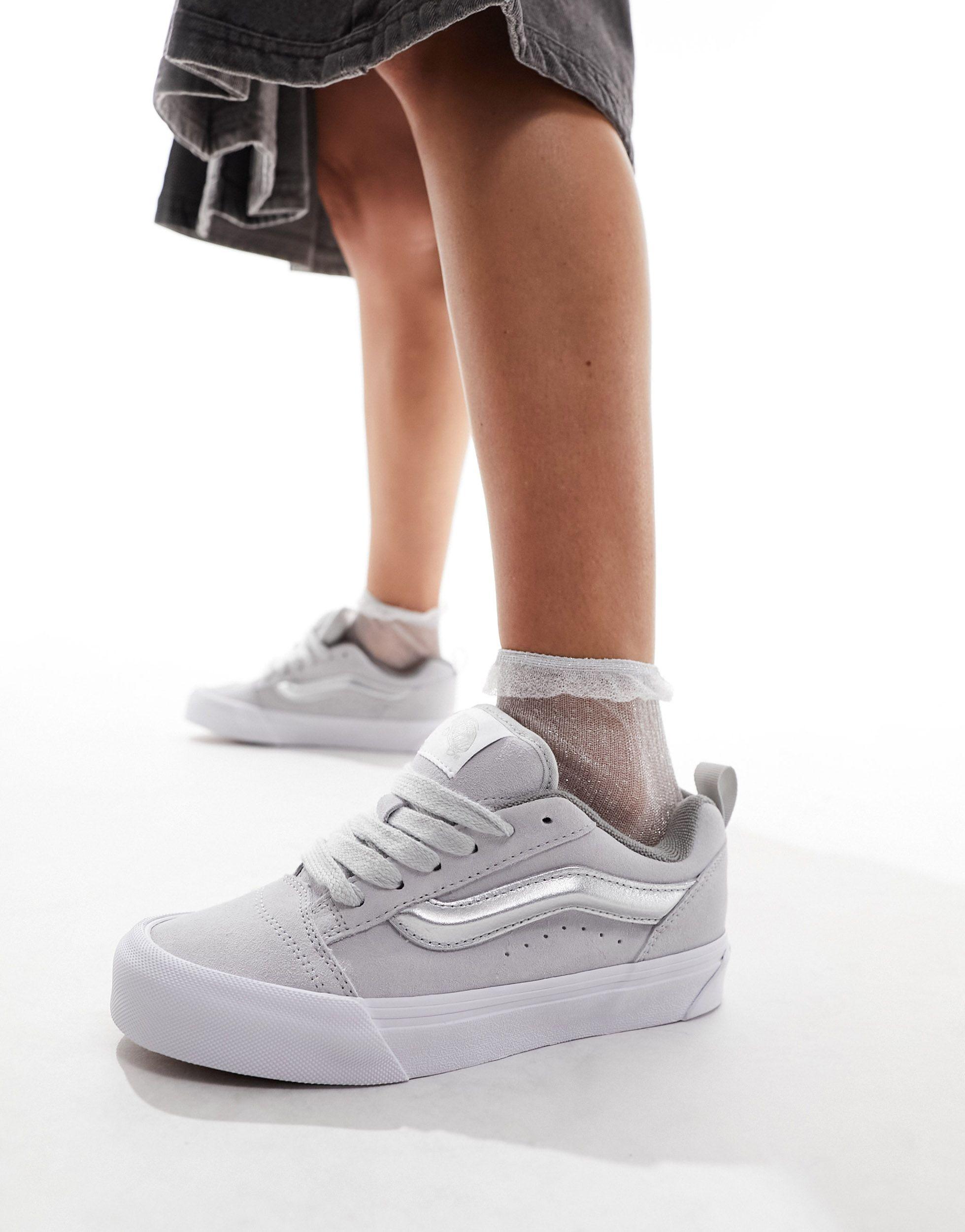 Vans Knu Skool Chunky Trainer in White | Lyst