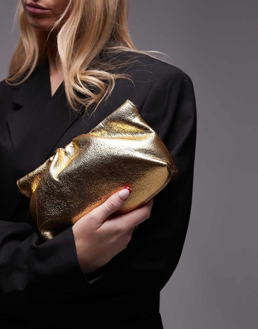 Mango Chain Detail Clutch Bag in Black | Lyst UK