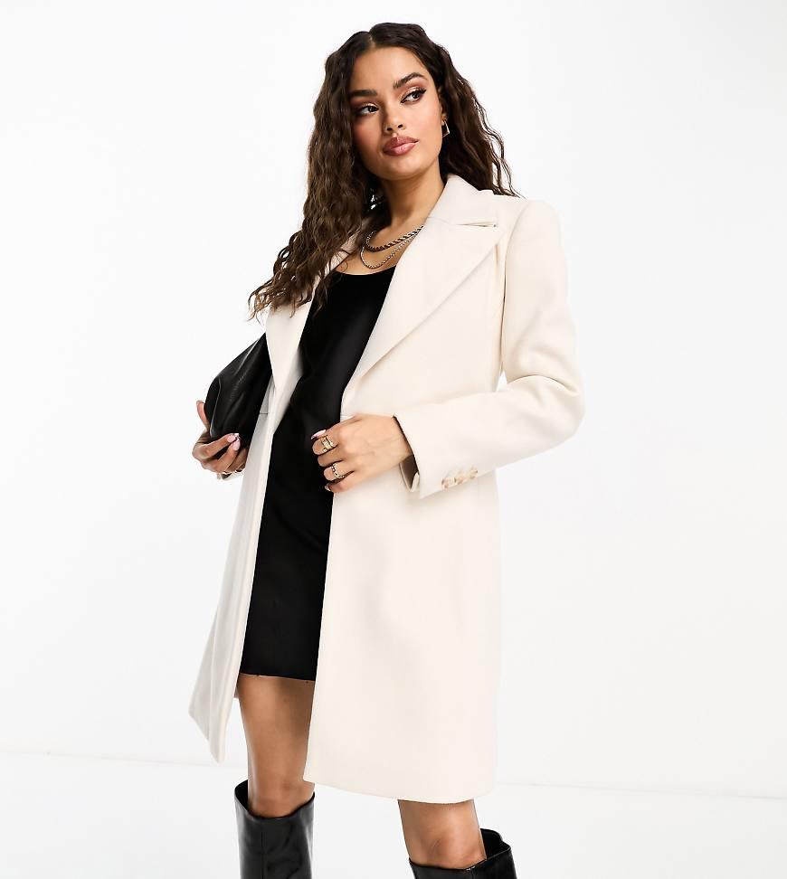 Forever New Formal Wrap Short Coat in Natural | Lyst UK