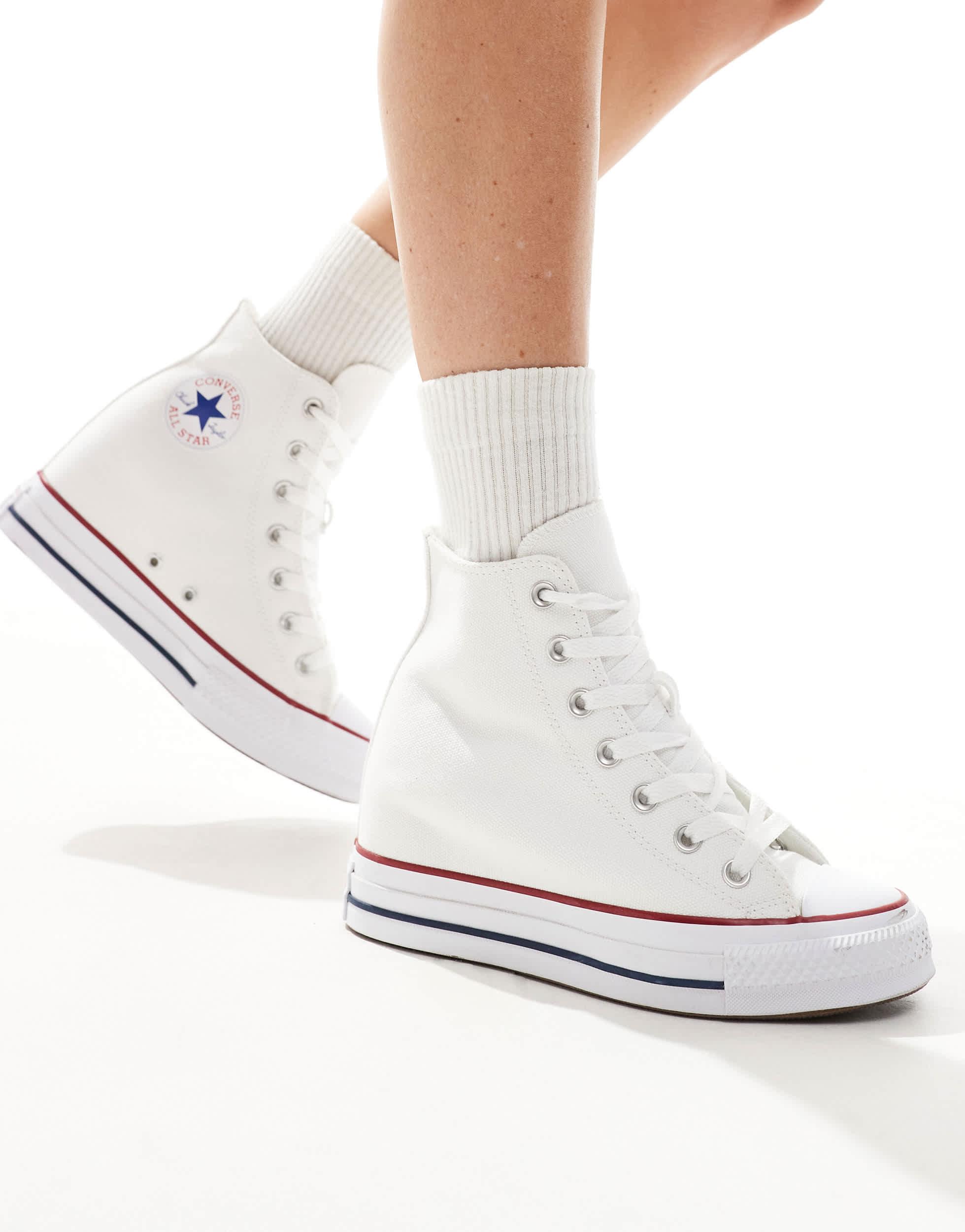 Converse Chuck Taylor All Star Classic Wedge Platform Sneaker in White ...